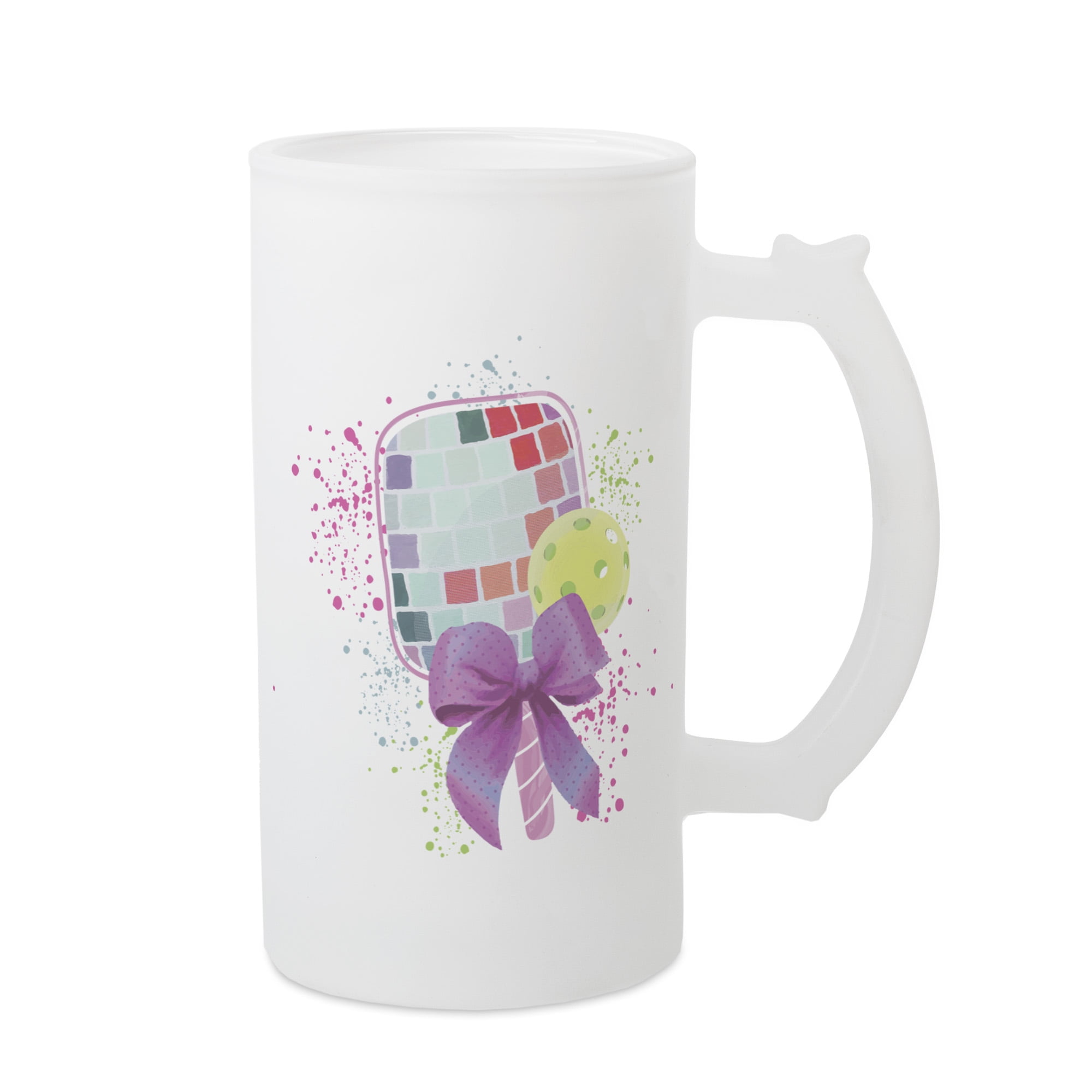 Elanze Designs Freezable Beer Stein Mug With Thumb Grip Handle, 16 ...