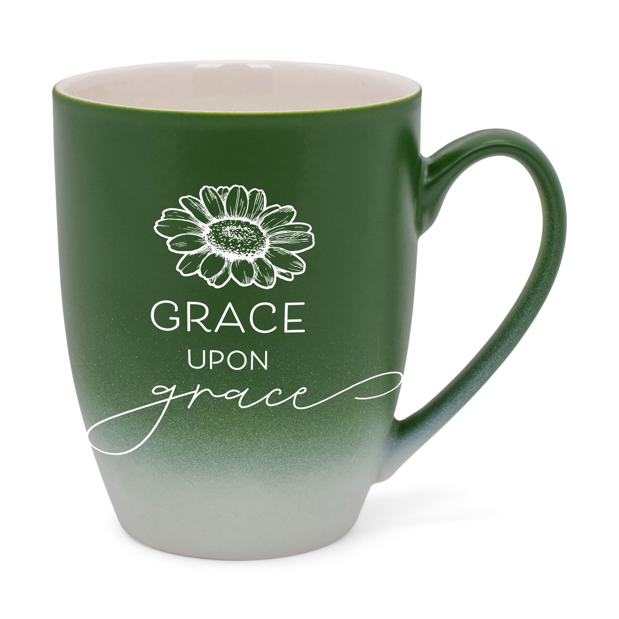 Elanze Designs Grace Upon Grace Two Toned Ombre Matte Green and White ...