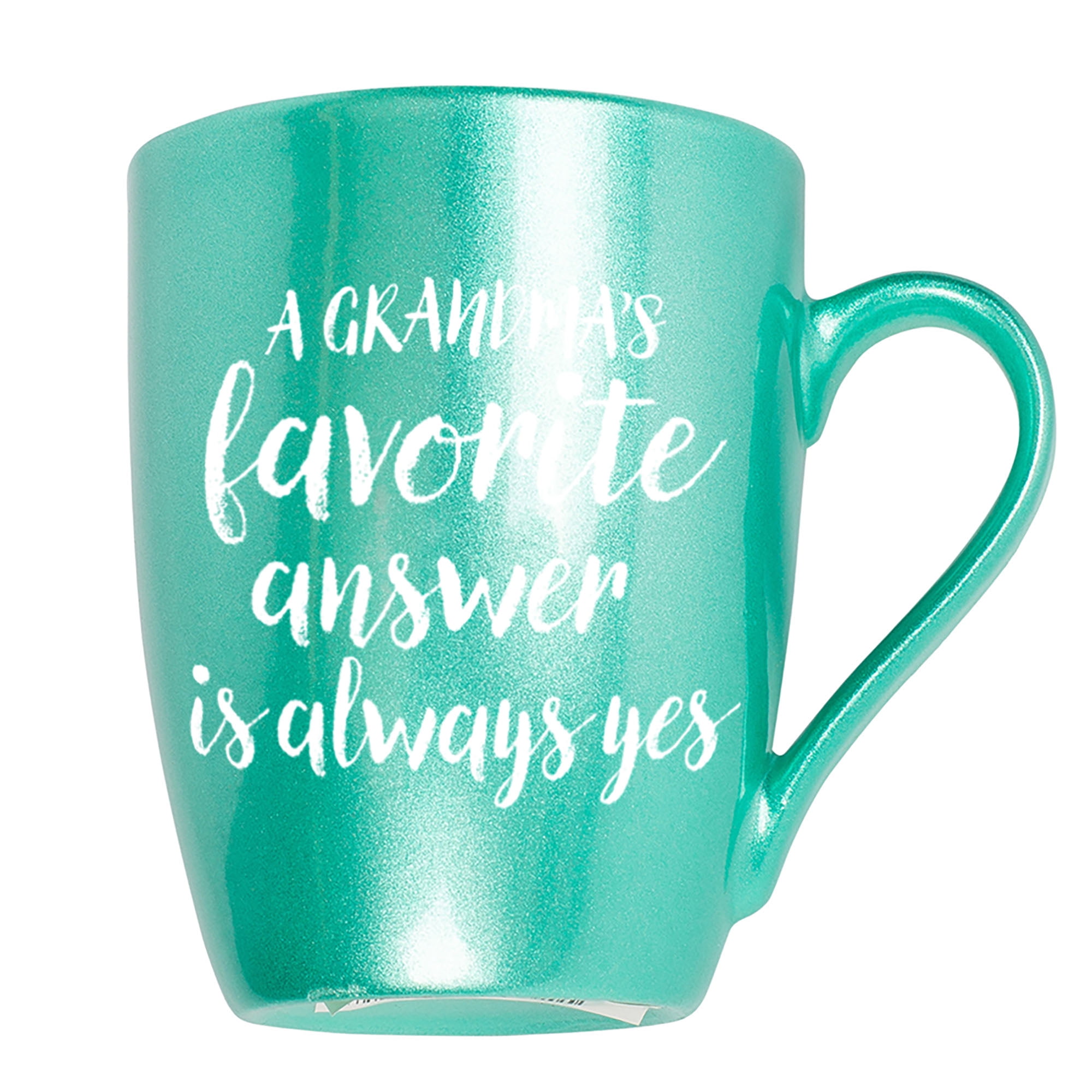 Elanze Designs Grandma's Favorite Answer Is Always Yes Seafoam 10 ounce ...