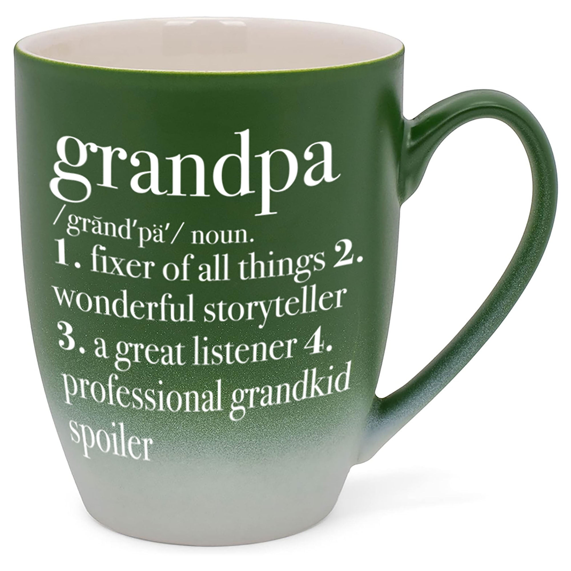 Elanze Designs Grandpa Definition Two Toned Ombre Matte Green and White ...