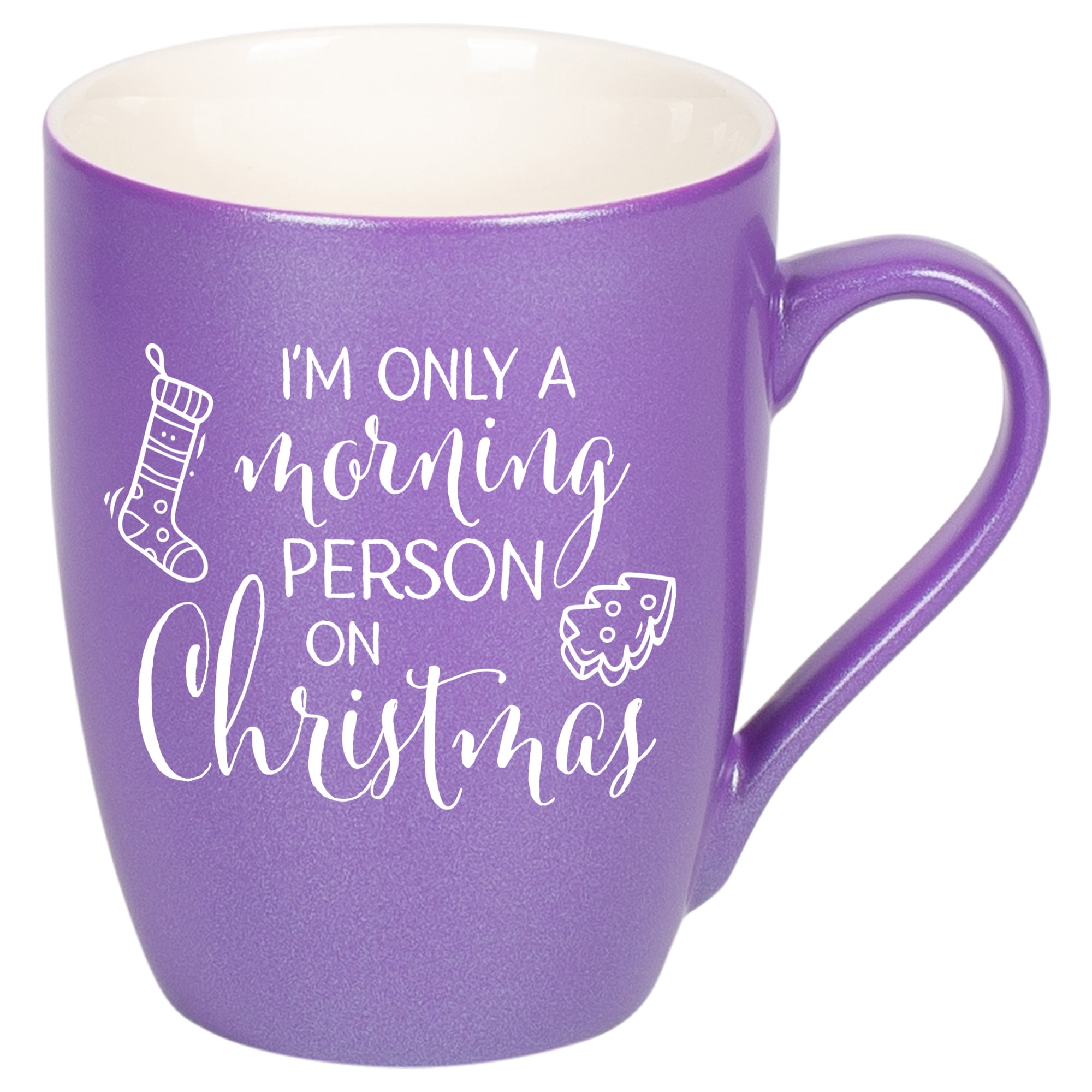 Elanze Designs I'm Only A Morning Person On Christmas Passion Purple 10 ...