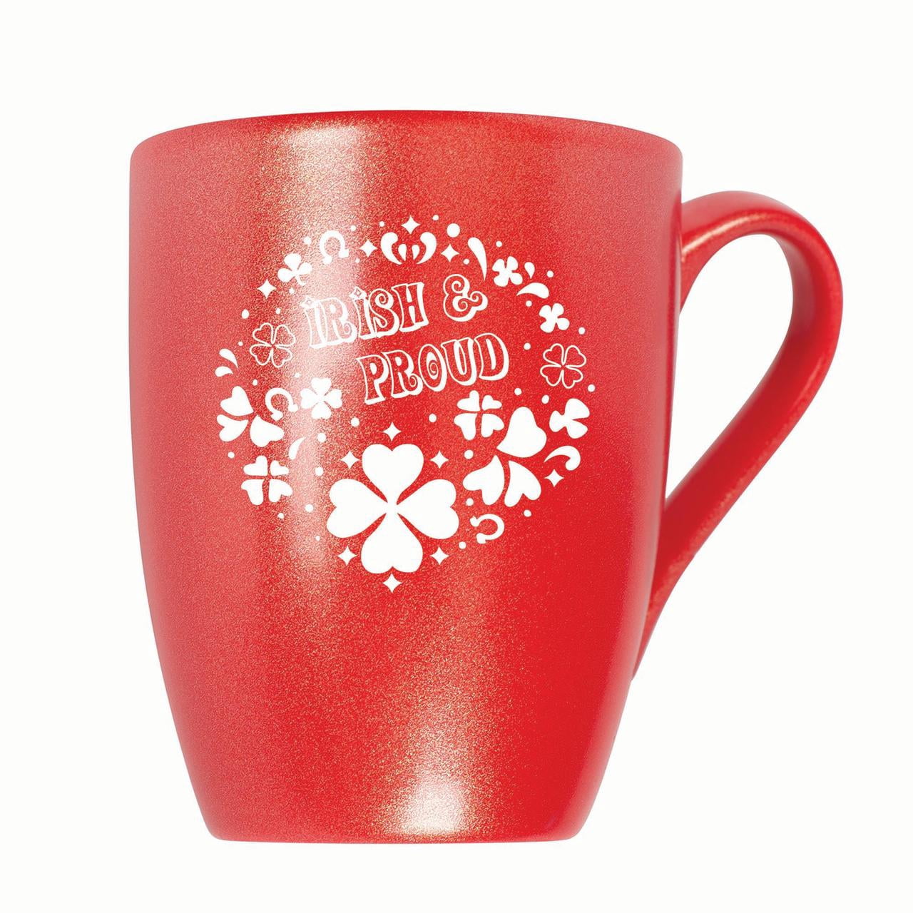 Elanze Designs Irish & Proud 10 ounce New Bone China Coffee Tea Cup Mug ...