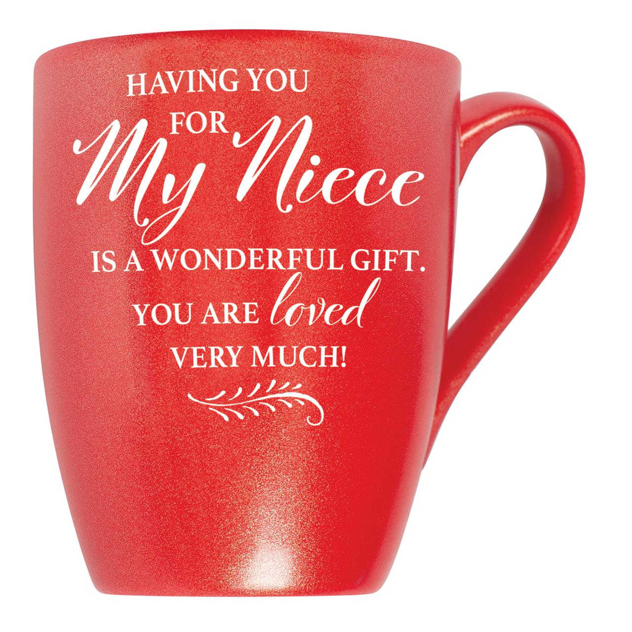 Elanze Designs My Niece You Are Loved Crimson Red 10 ounce New Bone ...