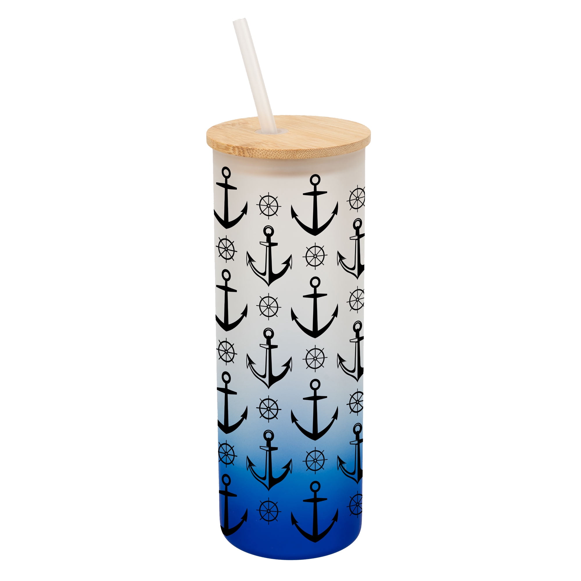 Elanze Designs Nautical Anchor Sailboat Helm Ocean Life Wrap-Around ...