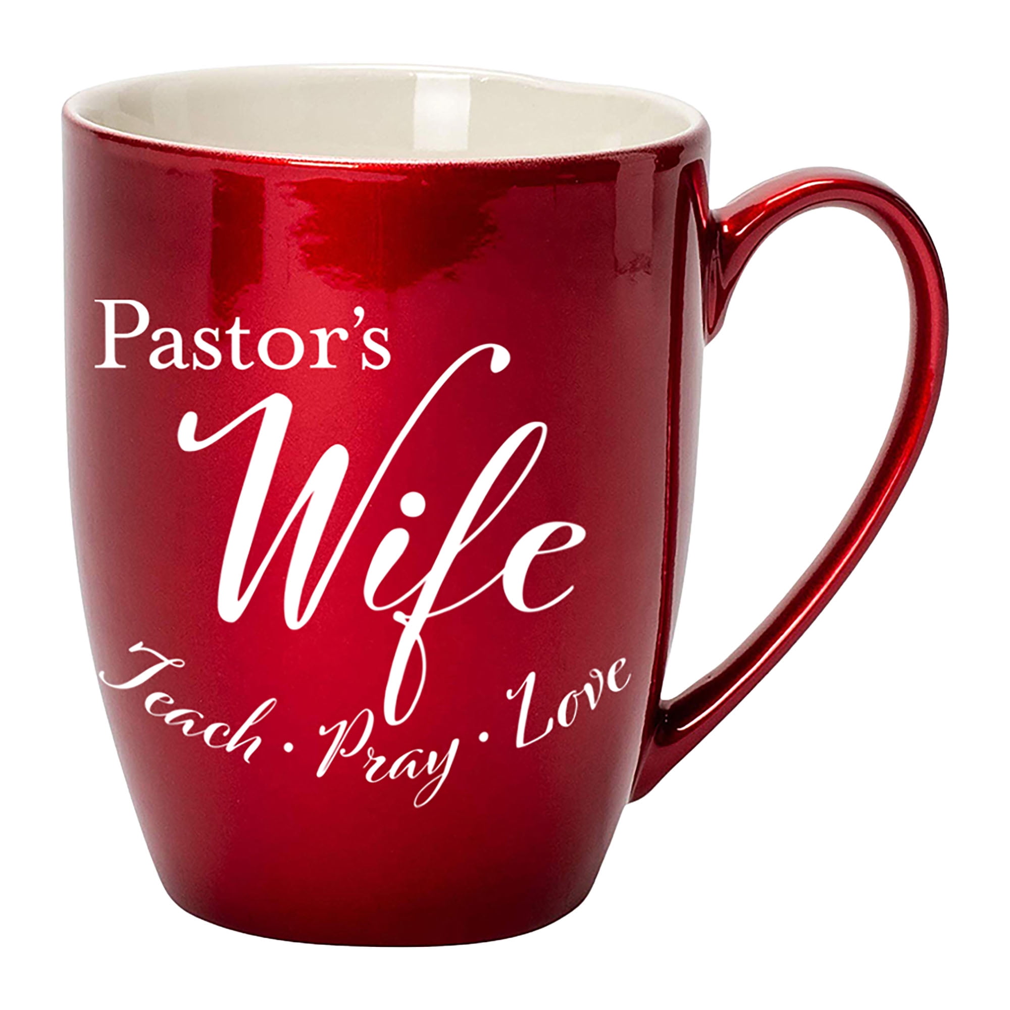Elanze Designs Pastor's Wife Teach Pray Love Cardinal Red 10 ounce New ...