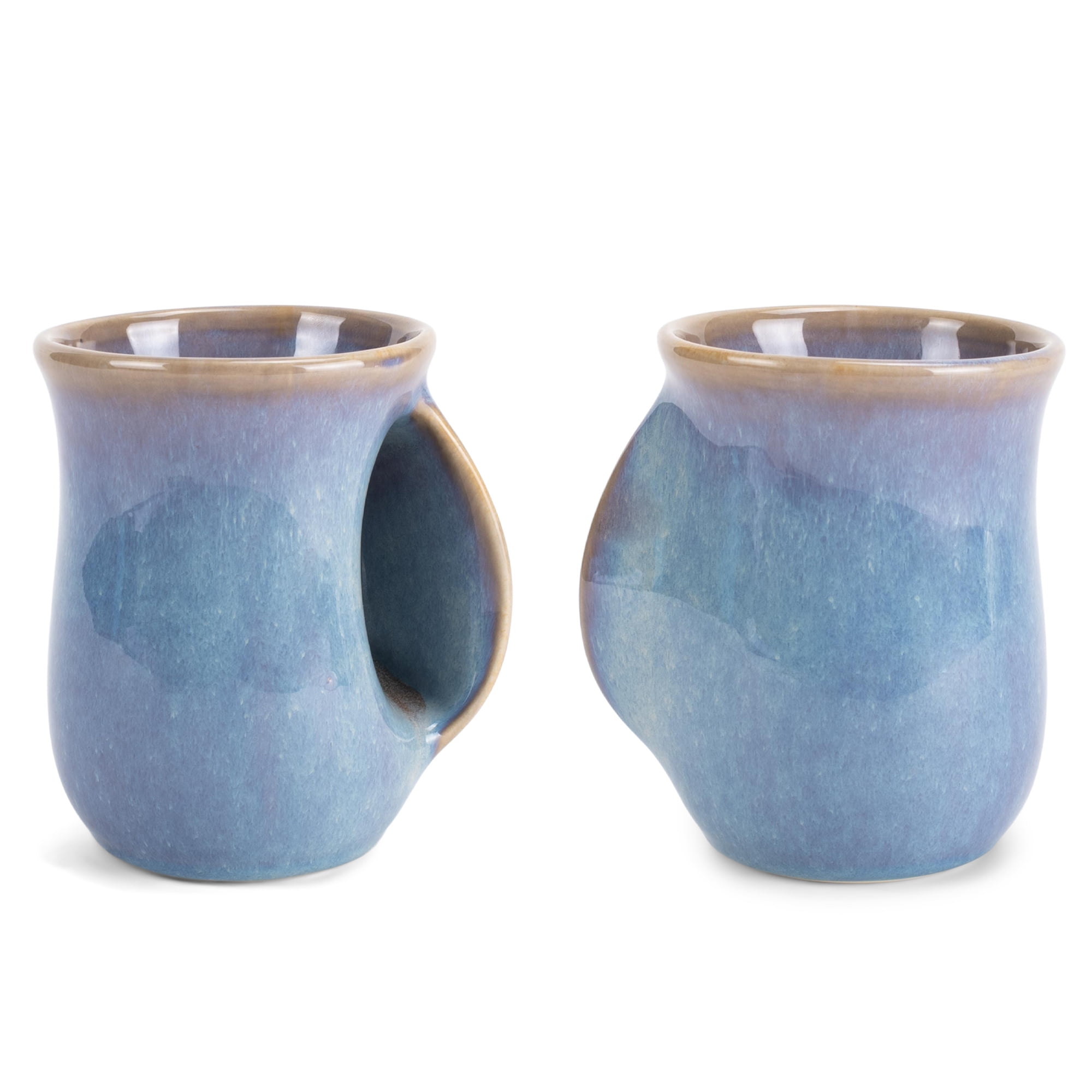 Elanze Designs Reactive 14 ounce Ceramic Handwarmer Mugs Set of 2 ...