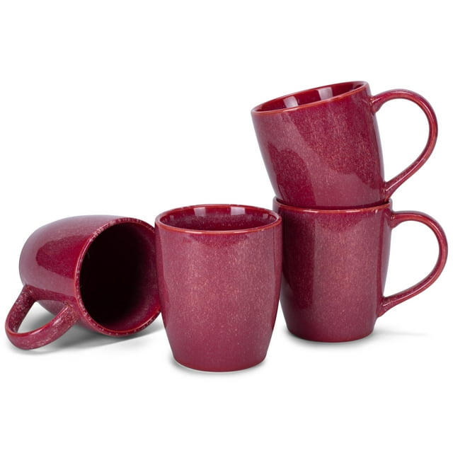 Elanze Designs Reactive 17 ounce Ceramic Curved Body Mugs Set of 4 ...