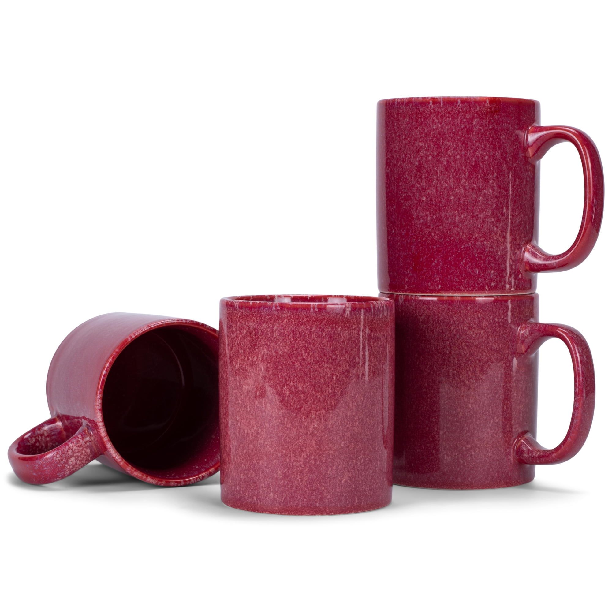 Elanze Designs Ceramic Coffee Cups, Reactive Glaze Stoneware, 17 oz ...