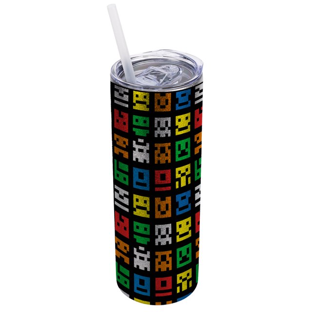 Elanze Designs Silvertone Sparkle 20 Ounce Double Wall Stainless Steel ...