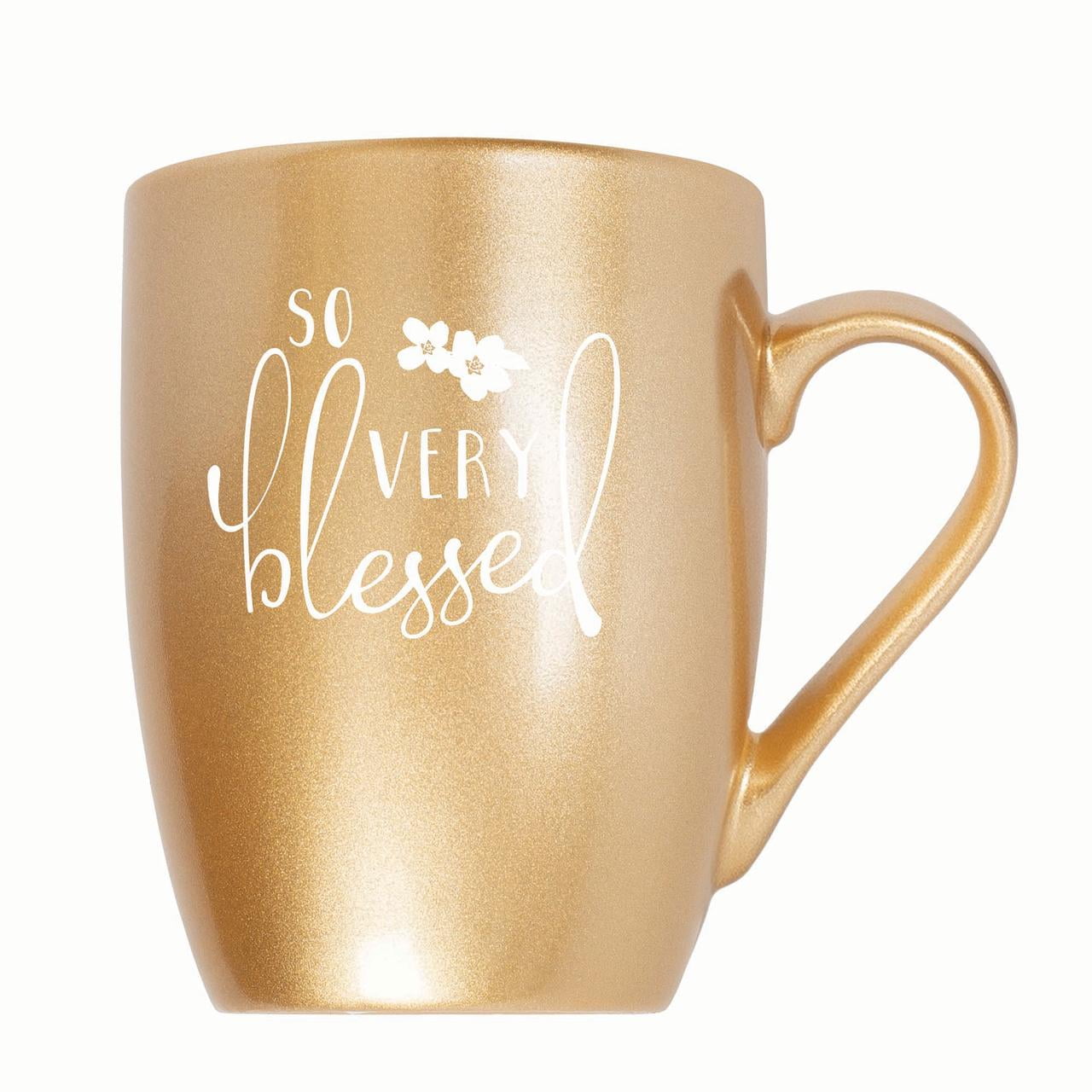 Elanze Designs So Very Blessed 10 ounce New Bone China Coffee Tea Cup Mug For Your Favorite ...