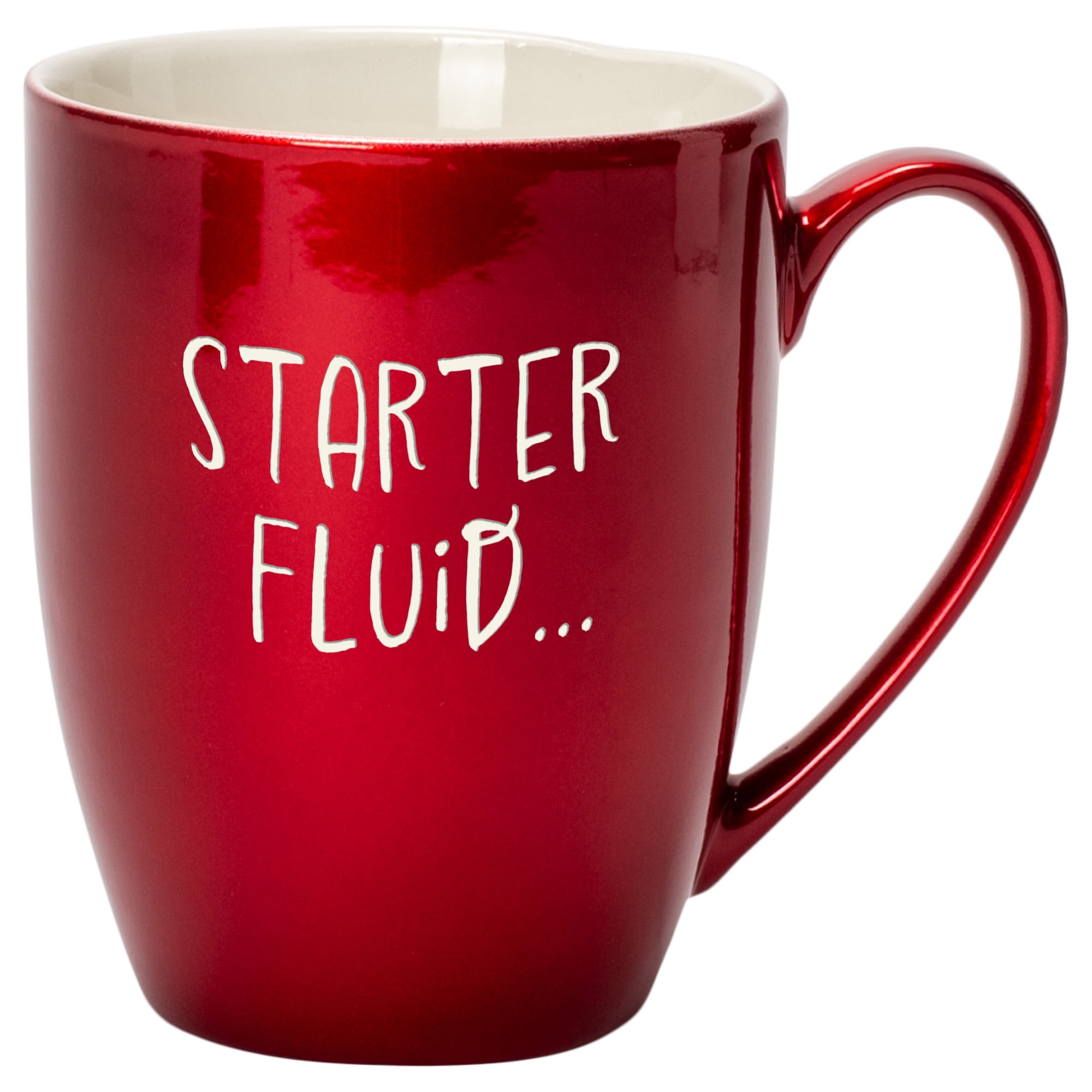 Elanze Designs Starter Fluid Cardinal Red 10 ounce New Bone China ...