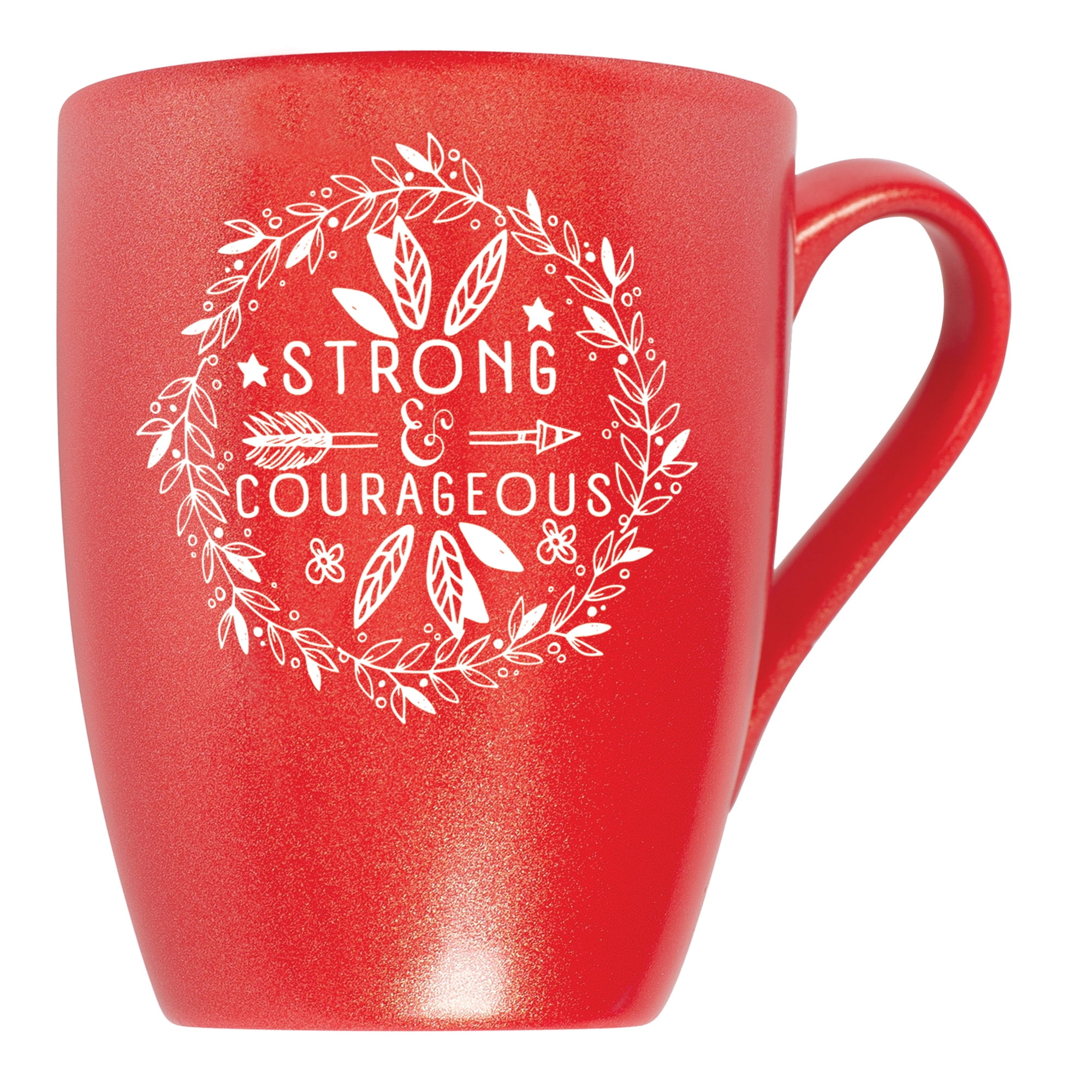 Elanze Designs Strong And Courageous Crimson Red 10 ounce New Bone ...