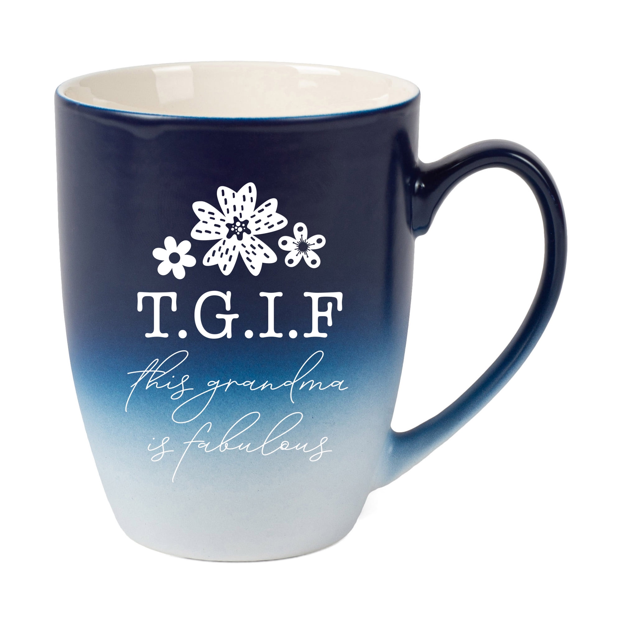 Elanze Designs TGIF This Grandma Is Fabulous Two Toned Ombre Matte Navy ...