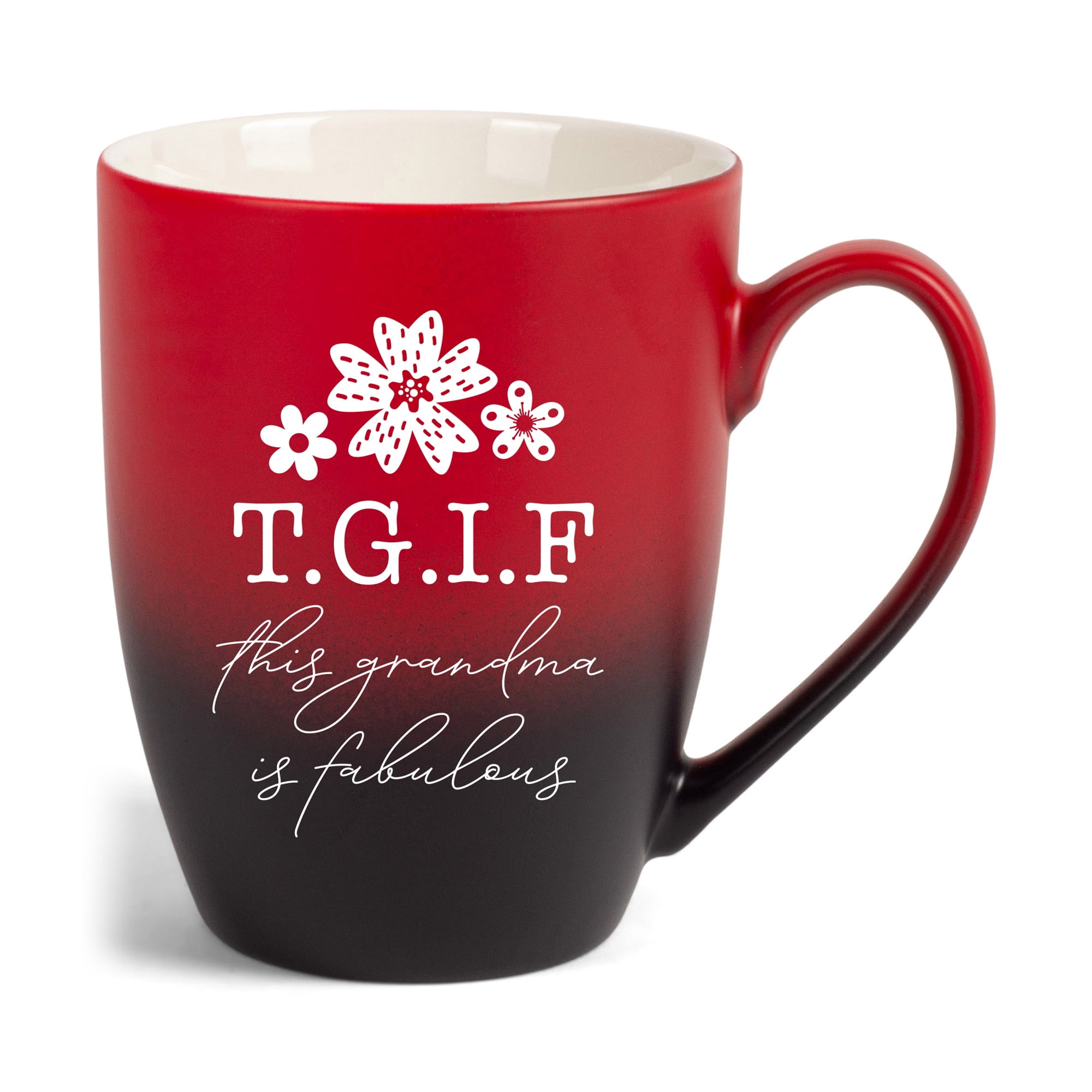 Elanze Designs TGIF This Grandma Is Fabulous Two Toned Ombre Matte Red ...