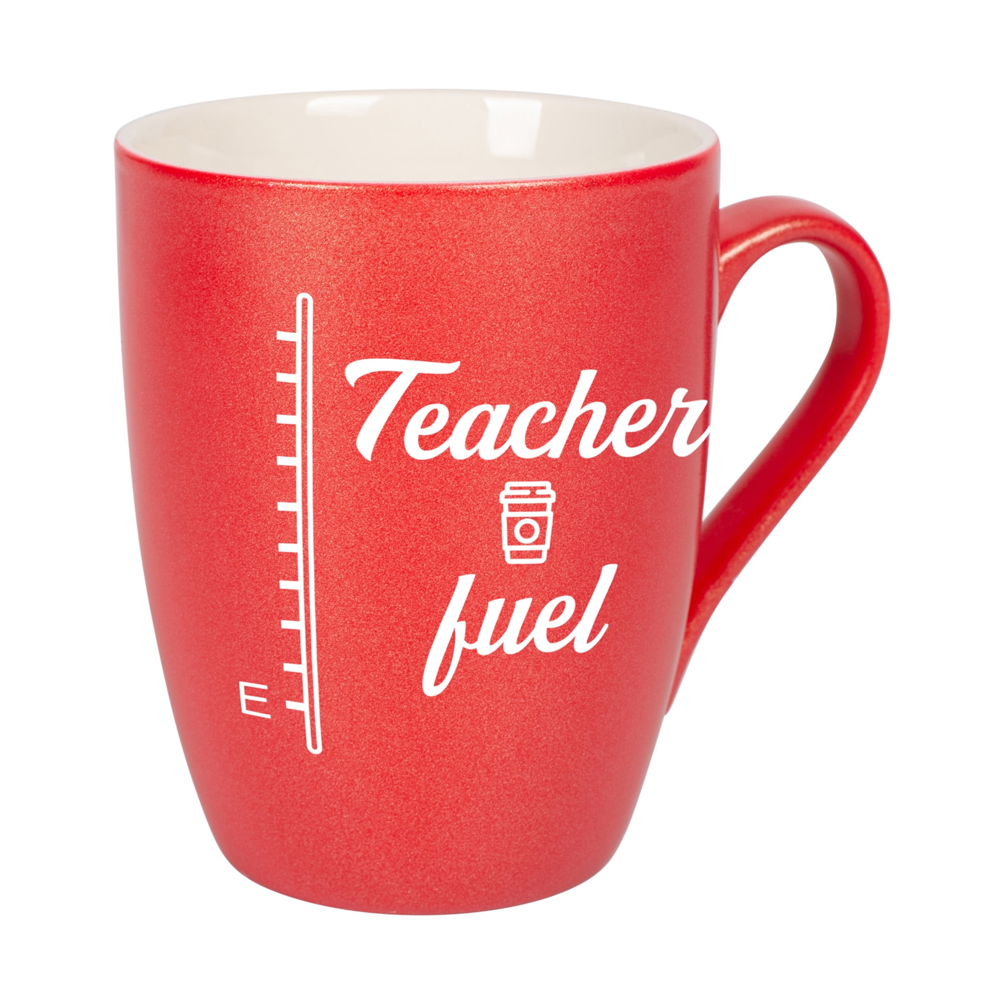 Elanze Designs Teacher Fuel Crimson Red 10 ounce New Bone China Coffee ...