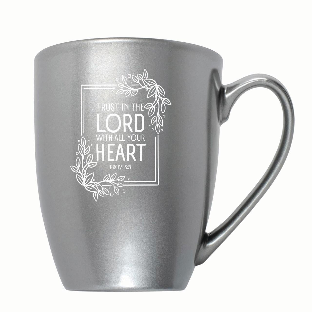 Elanze Designs Trust In The Lord With All Your Heart 10 ounce New Bone ...