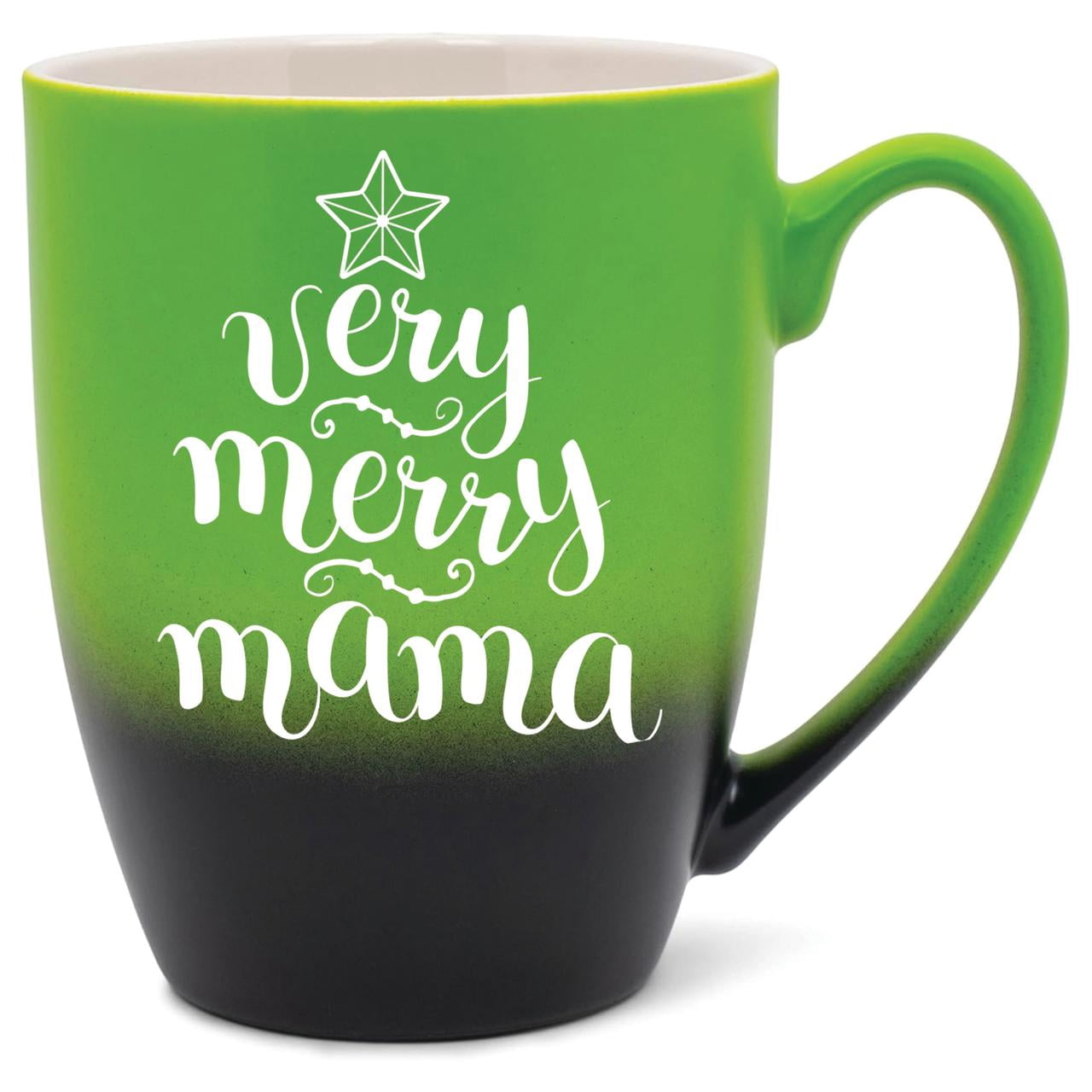 Elanze Designs Very Merry Mama Two Toned Ombre Matte Green and Black 12 ...
