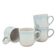 Elanze Designs - 17oz Iridescent Rainbow Stoneware Mugs, Set of 4 ...