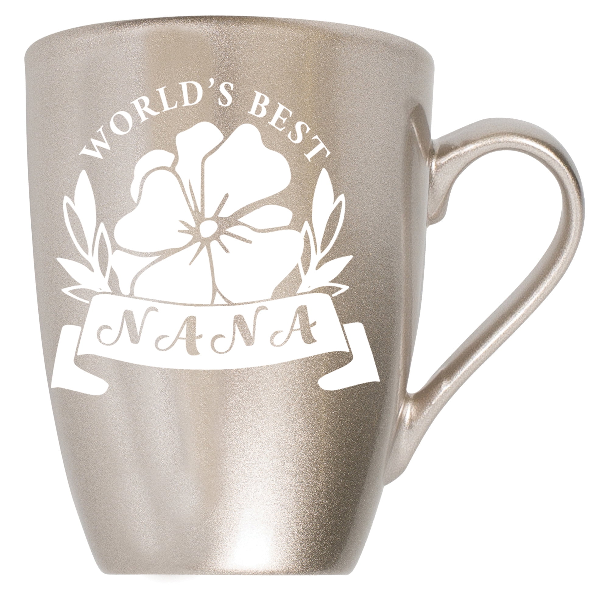 Elanze Designs World'S Best Nana Silver 10 ounce New Bone China Coffee ...