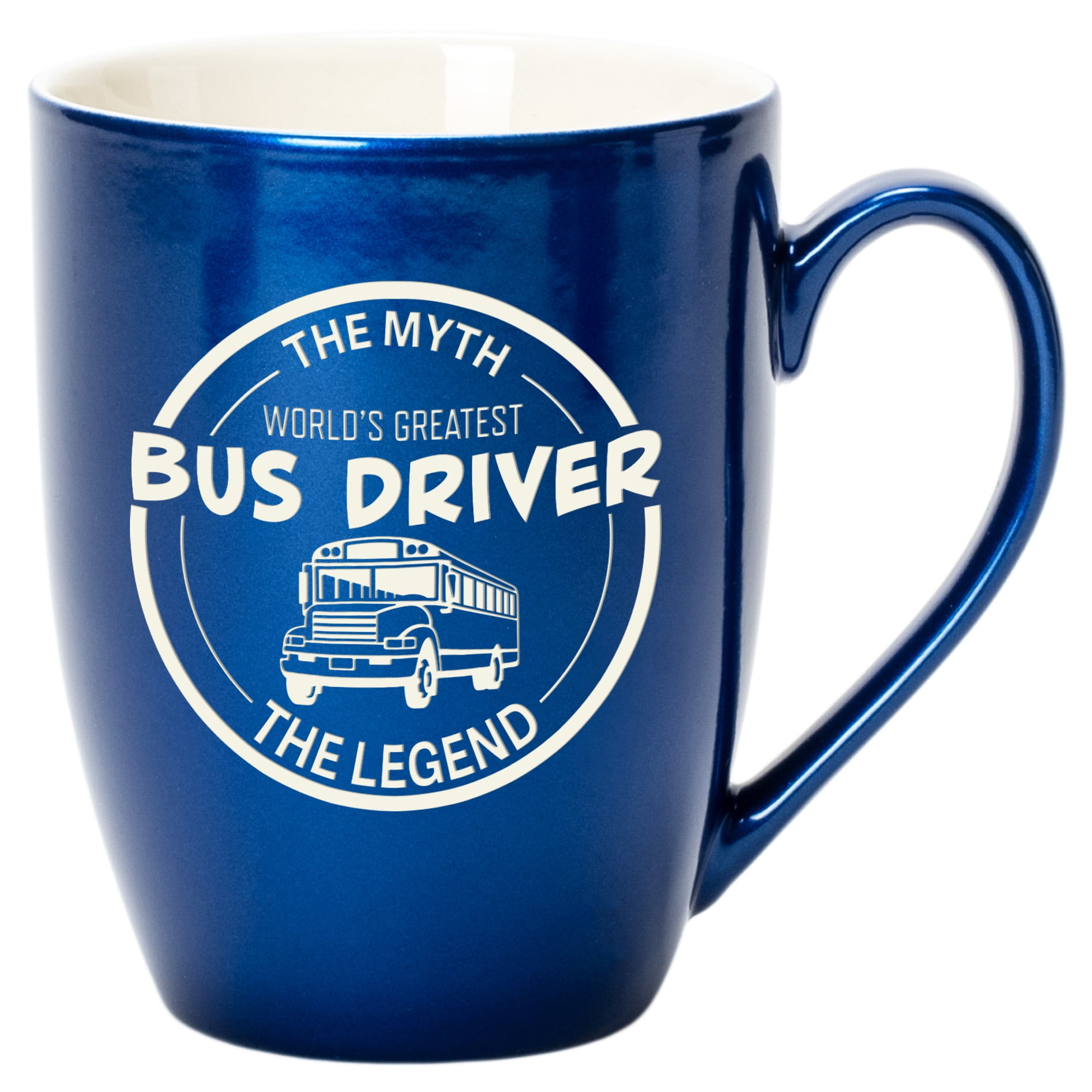 Elanze Designs World's Greatest Bus Driver The Myth The Legend Navy ...