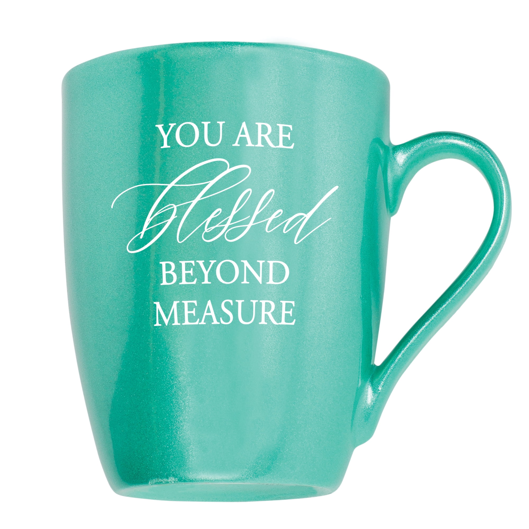 Elanze Designs You Are Blessed Beyond Measure Seafoam Green 10 ounce New Bone China Coffee Cup ...