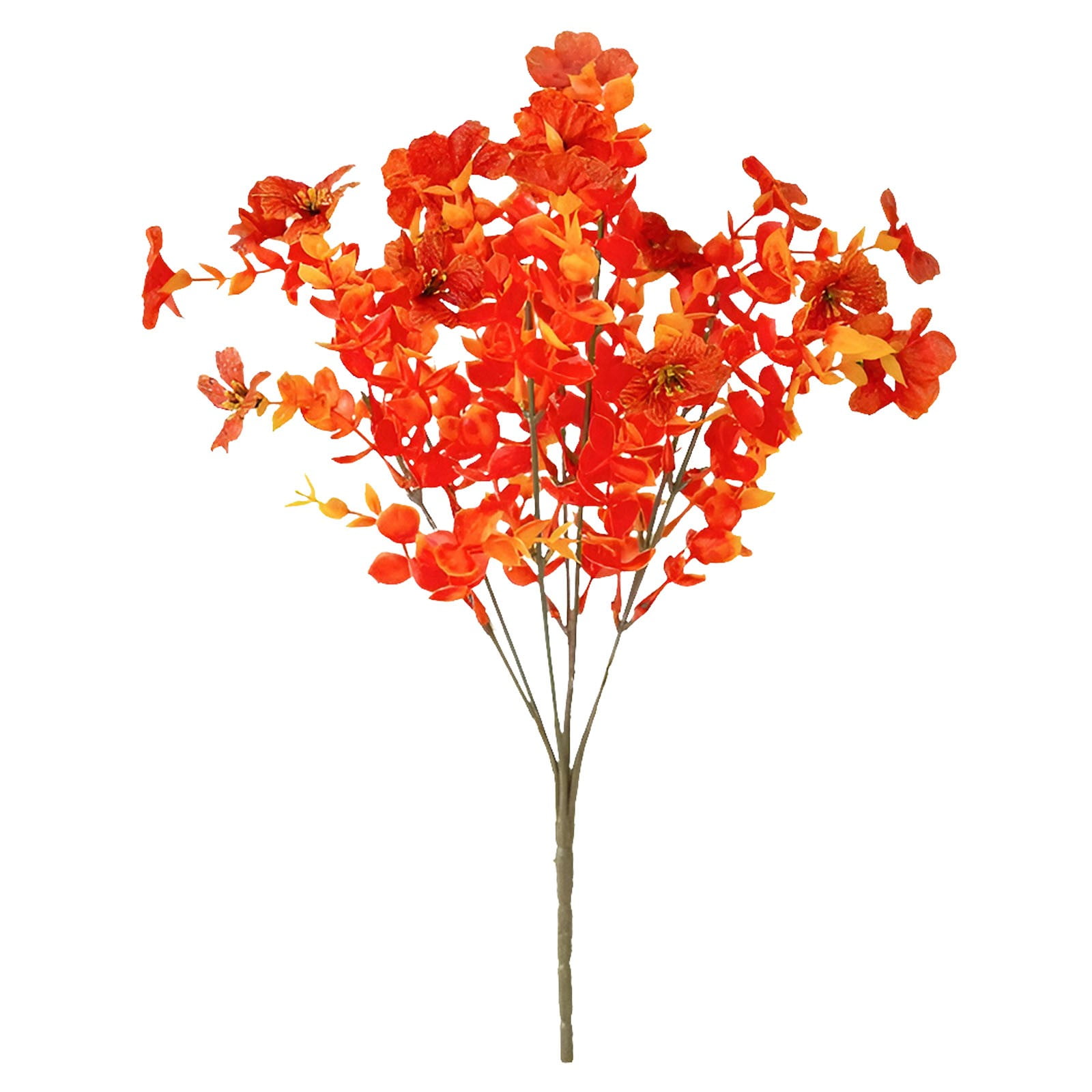 Elapind Artificial Fall Mums Flowers 12 Stems Faux Outdoor Plants for ...