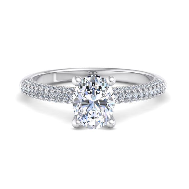 Elara Jewel 1.3 Ct Oval Cut Lab Created Diamond - Solitaire Diamond ...