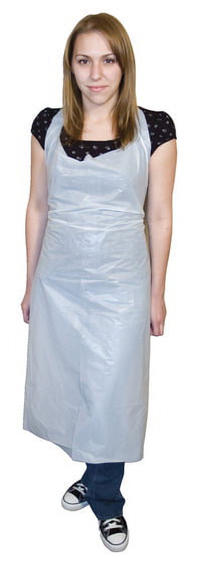 Elara Light-Weight Polyethylene Disposable Lab Apron, 28 x 46 inches ...