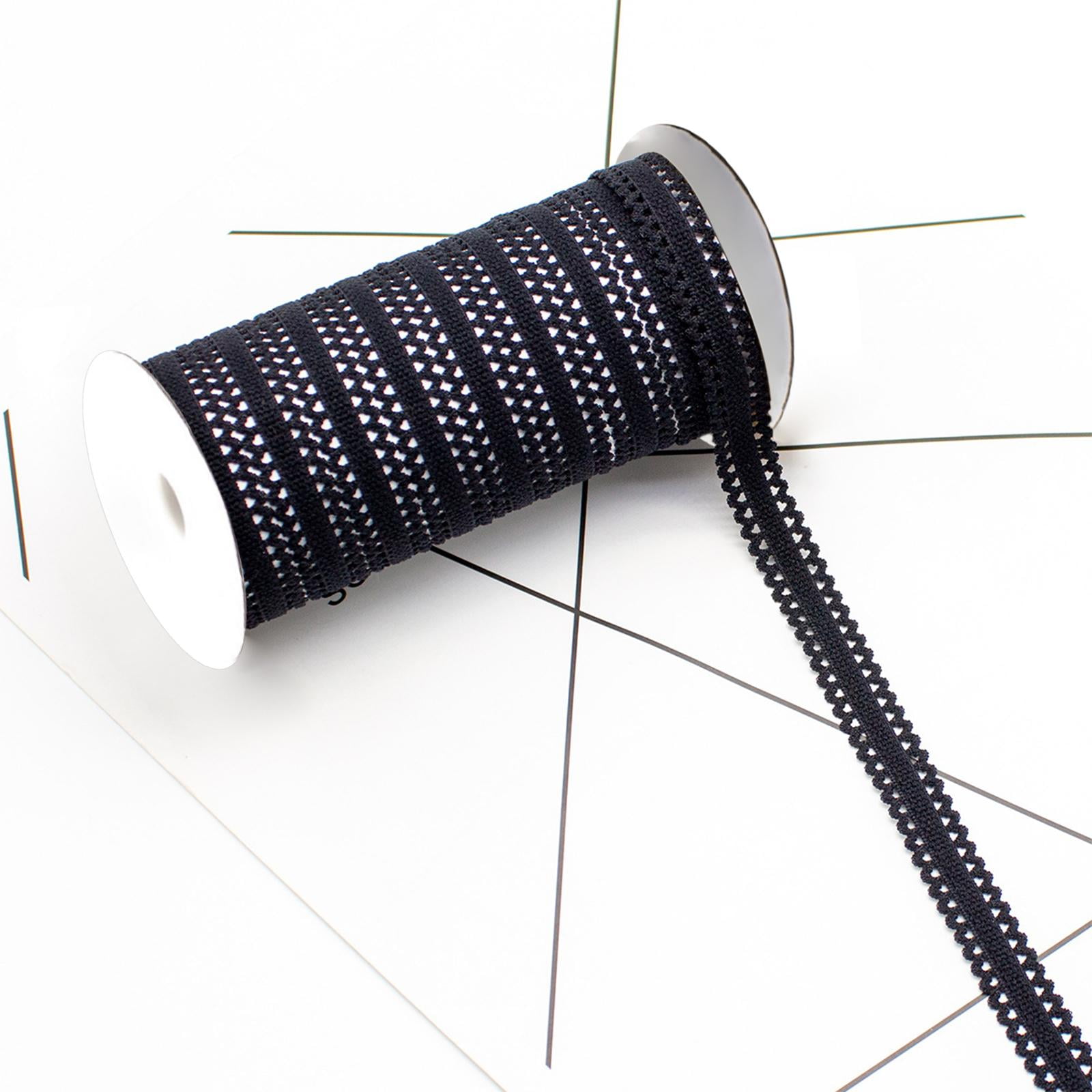 Elastic Band 10 Yard(12mm) Stretch Waistband for Clothing Black ...