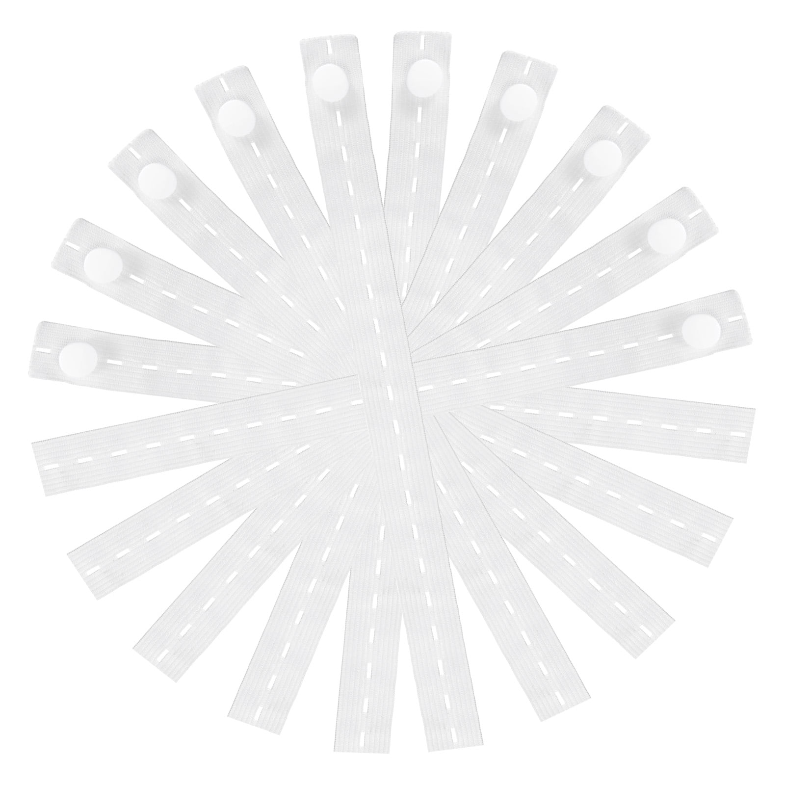 Elastic Band, 20Pcs Clothing Storage Strap, White - Walmart.com