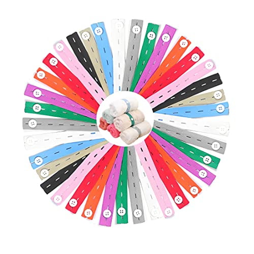 Elastic Band with Buttonholes, 50Pcs Closet Organizer for Bed Sheet ...