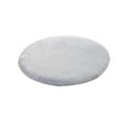 Elastic Band Round Chair Cushion Cover Gray Sturdy Soft Seat Protector ...
