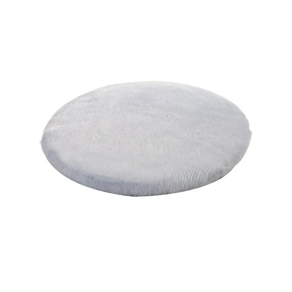 Elastic Band Round Chair Cushion Cover Gray Sturdy Soft Seat Protector ...