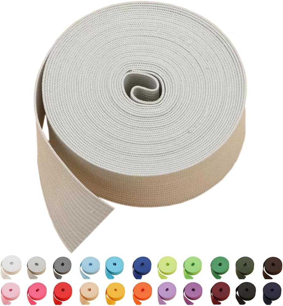 Elastic Band for Sewing,1 Inch 16 Yards Elastic Band High Elasticity ...