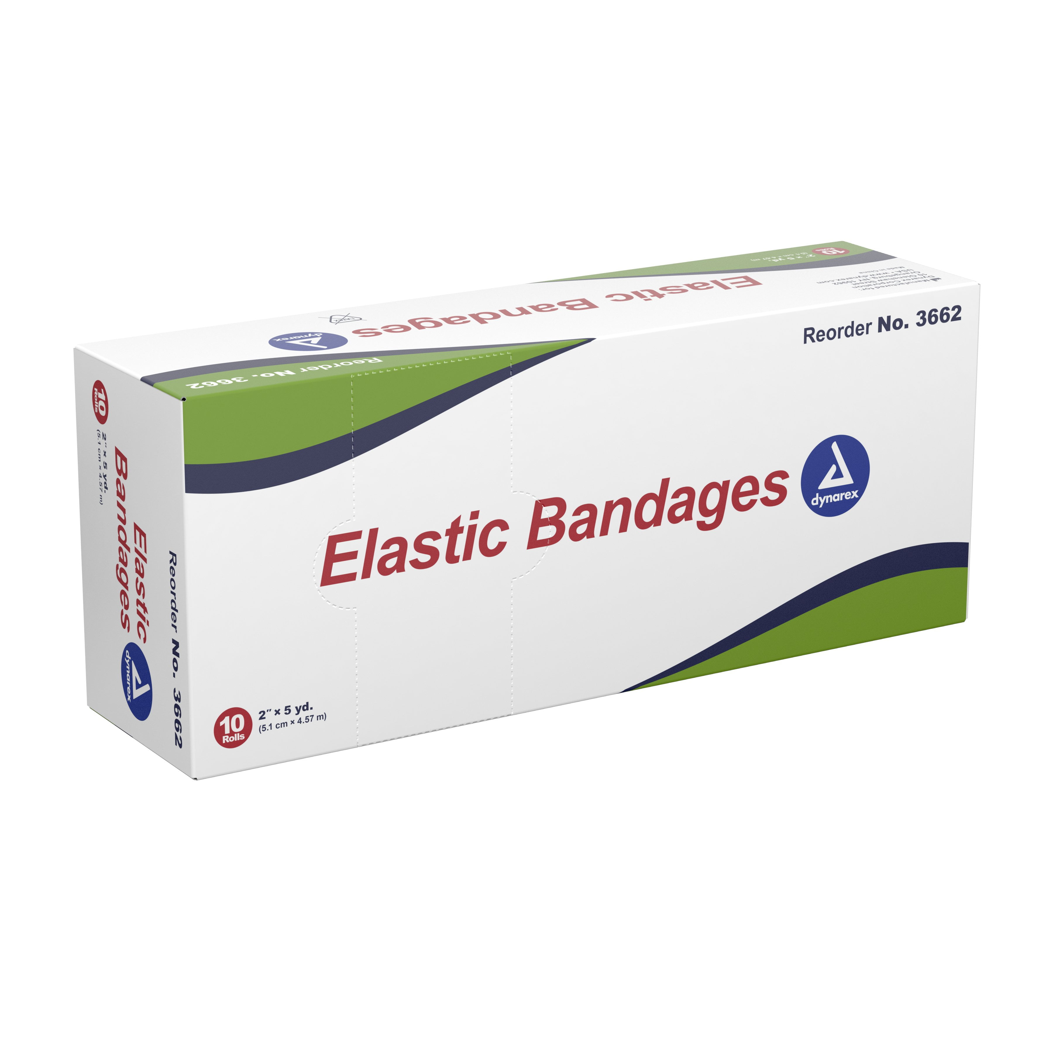 Elastic Bandage Dynarex® 4 Inch X 4 12 Yard Standard Compression Clip Detached Closure Tan