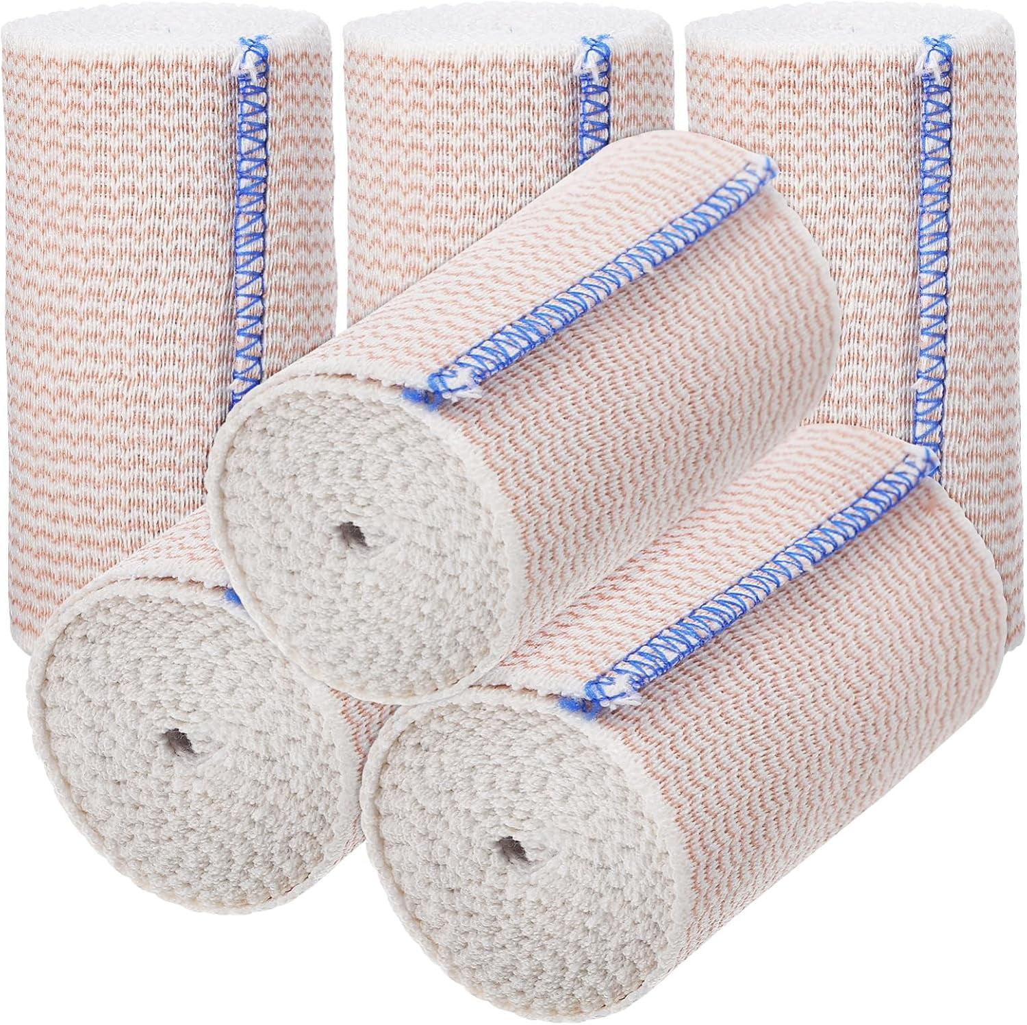 Elastic Bandage Wrap 6 Rolls 4.5M Self Adhering Compression Wrap for ...