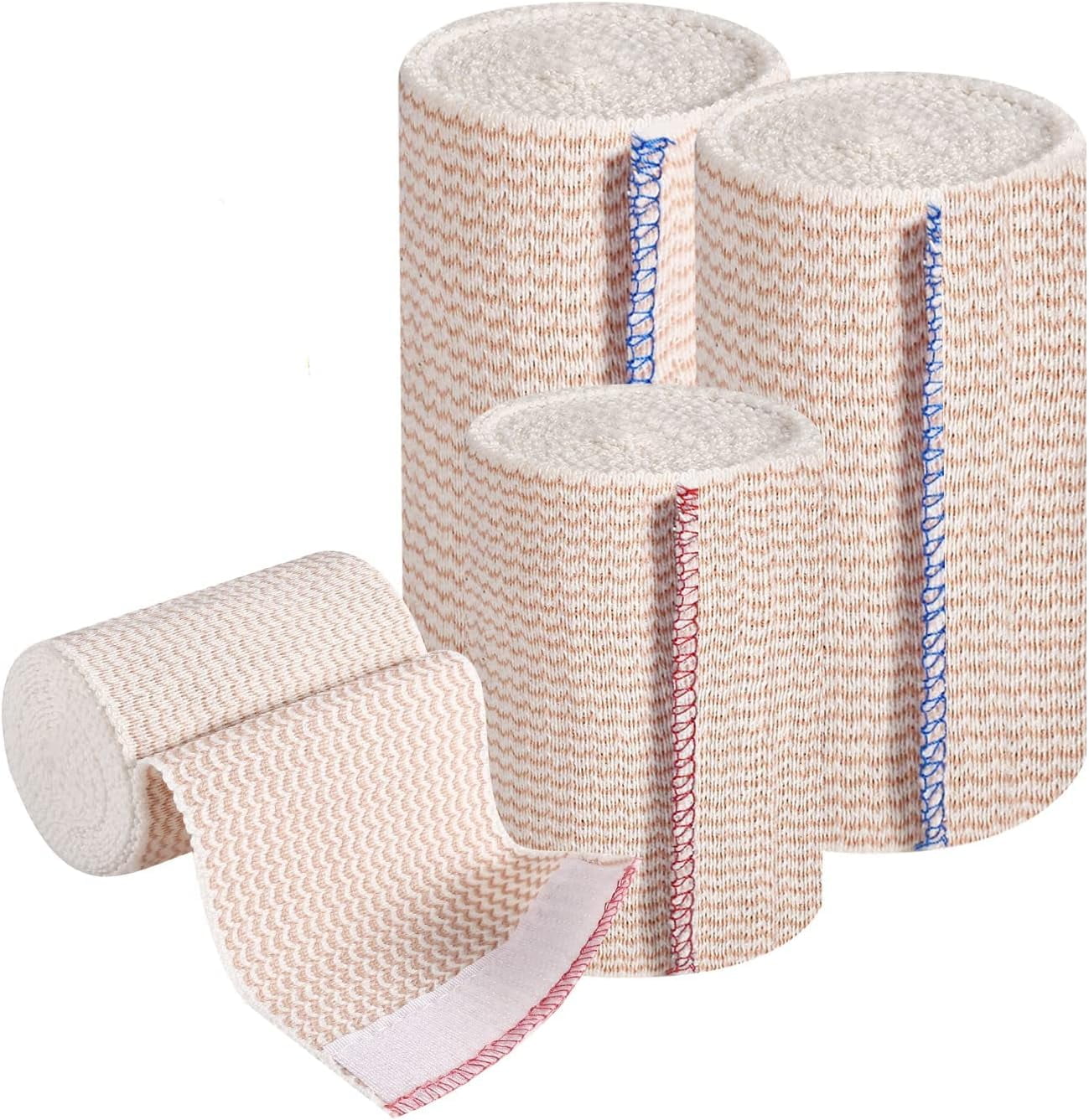 Elastic Bandage Wrap - Compression Bandage with Self-closing and Extra ...