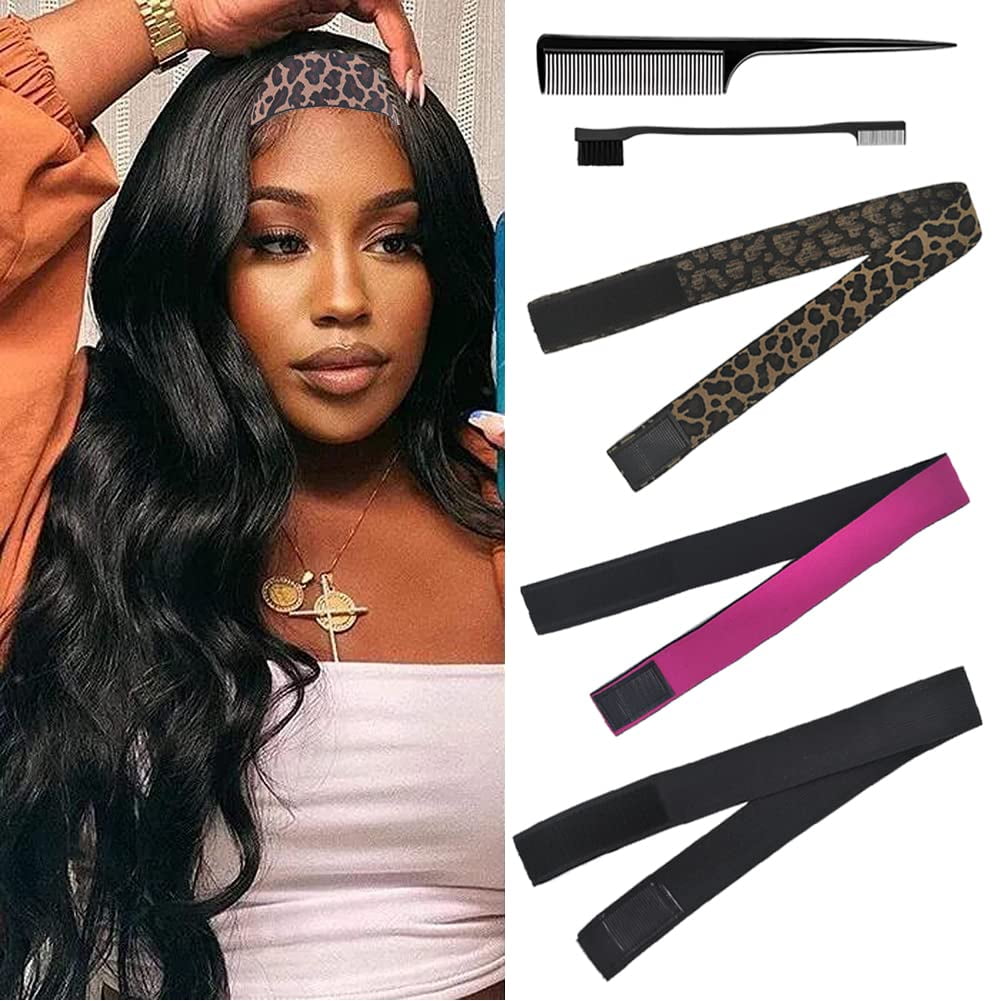 Elastic Bands Set for Wigs and Lace Frontals - 3 pieces with Rat Tail ...