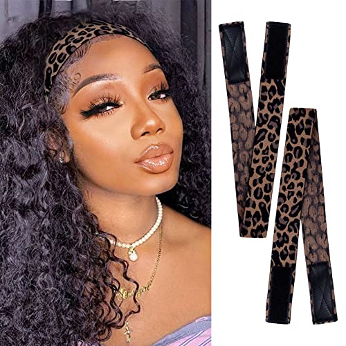 Elastic Bands for Wig Edges 2PCS Edge Laying Band Adjustable Edge Wrap ...