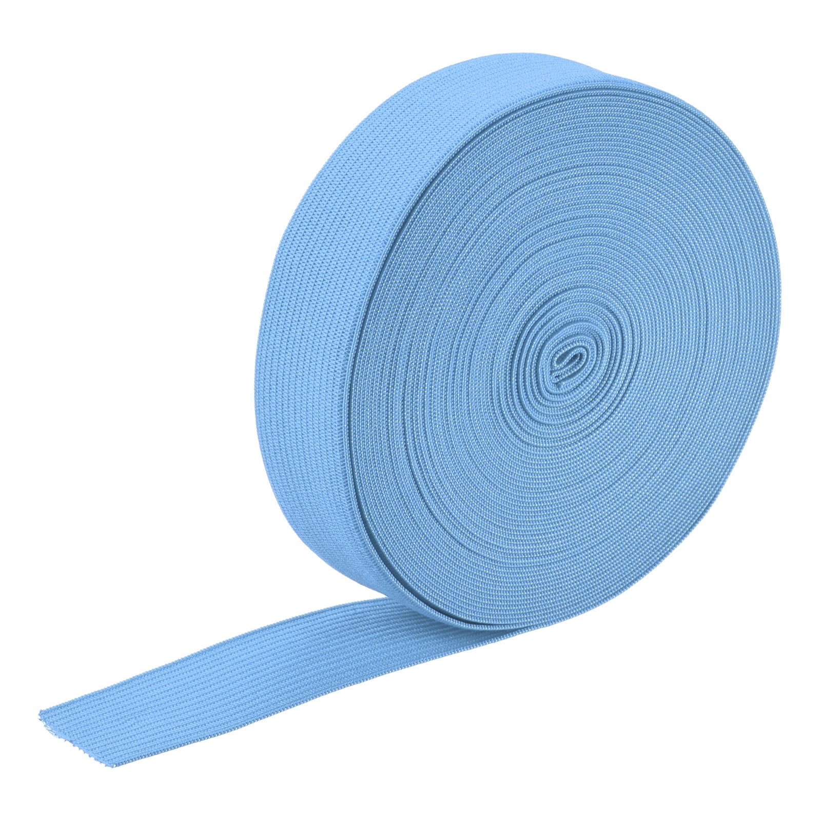 Uxcell Elastic Bands for Sewing 1" 10 Yard Sky Blue Knit Elastic Spool ...