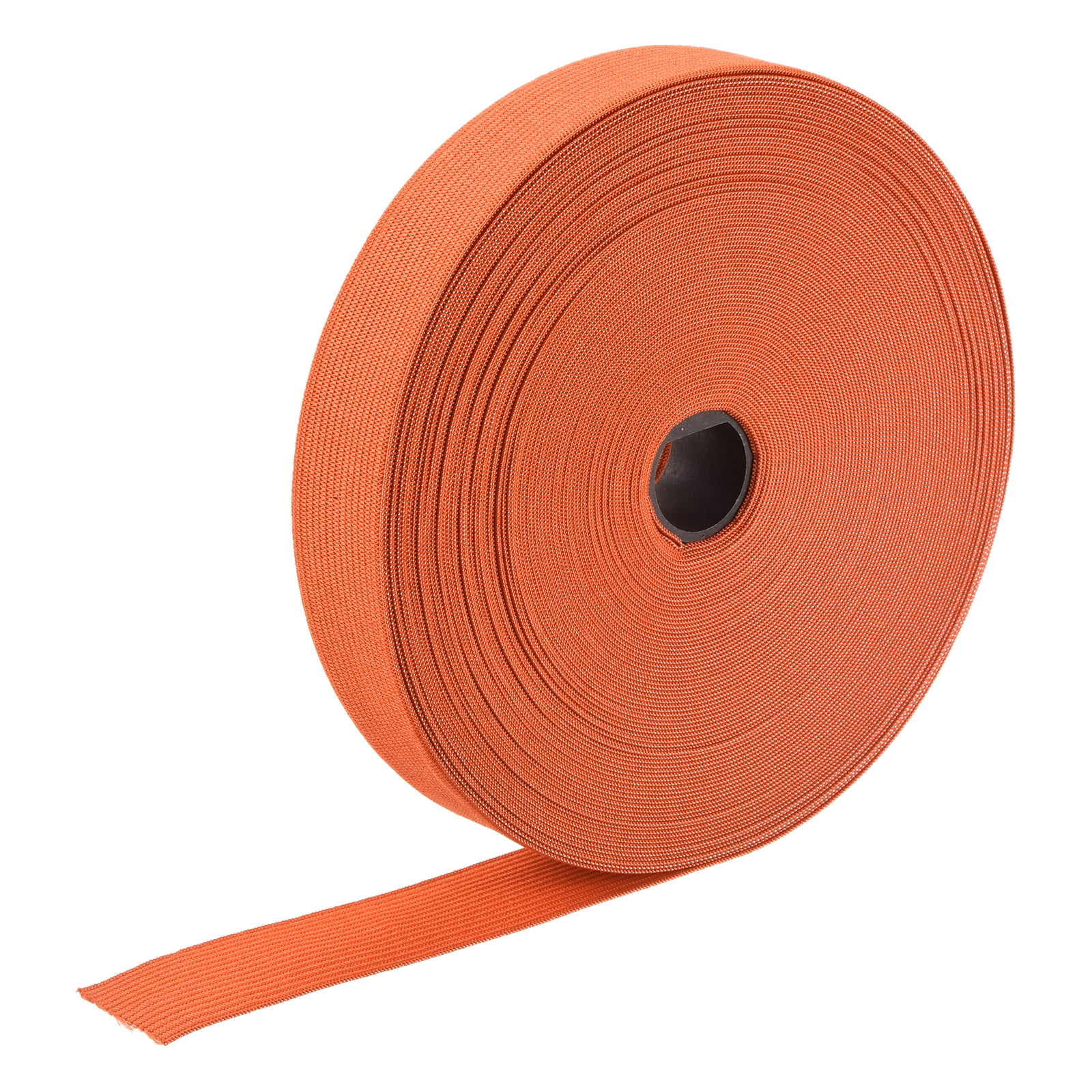 Uxcell Elastic Bands for Sewing 1" 20 Yard Orange Knit Elastic Spool ...