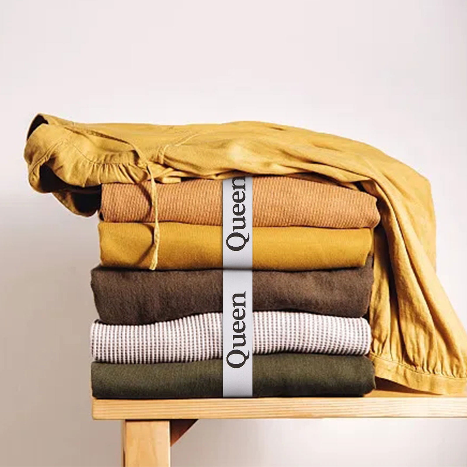 Elastic Bed Sheet Organizer Bands Alphabet Sheet Sorting With Storage ...