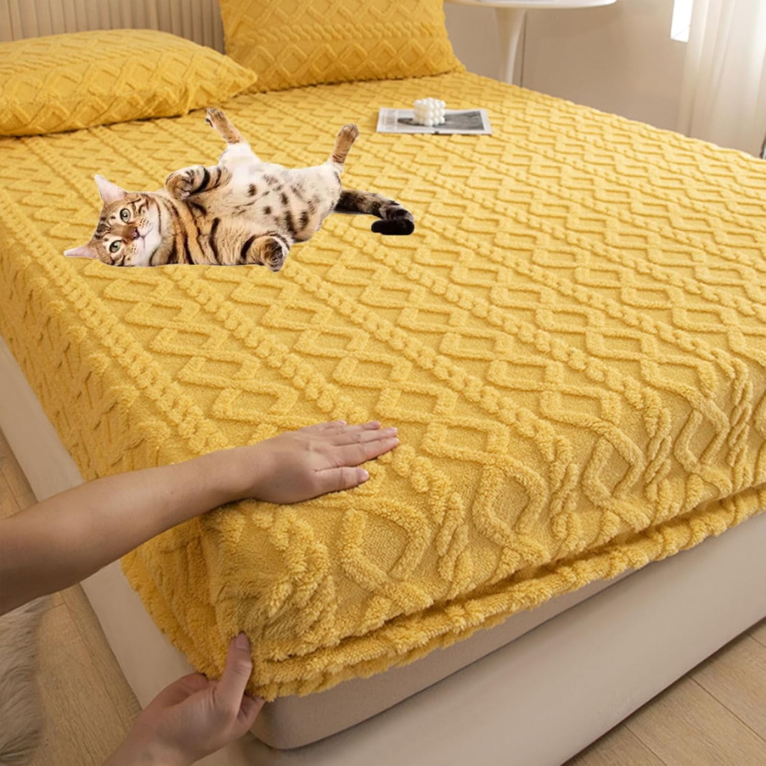 Elastic Bed Sheets, 2026 Quilted Fitted Sheet - Super Soft ...