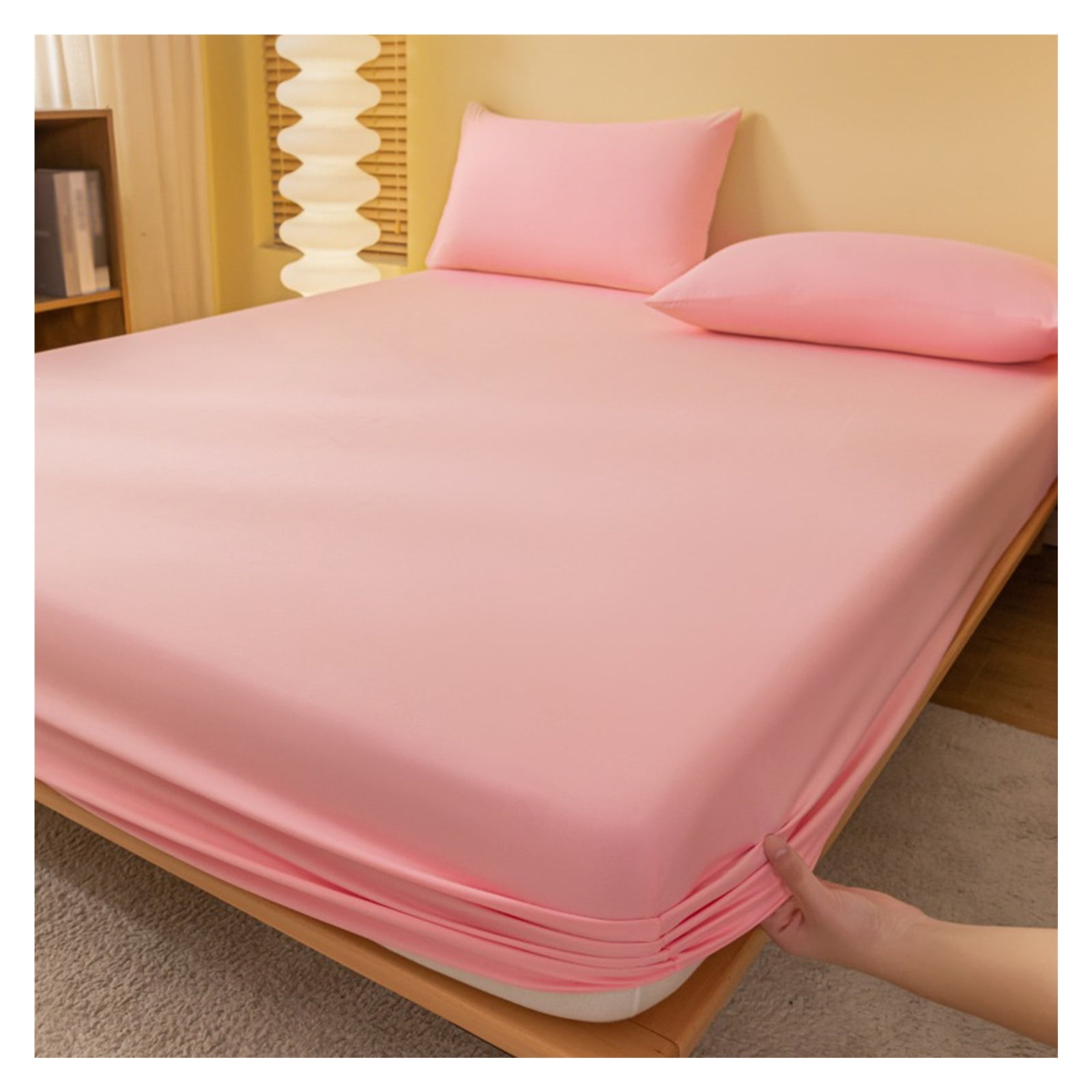 Elastic Bed Sheets, Bed Sheet Mattress Protector Cover, Elastic Fitted ...