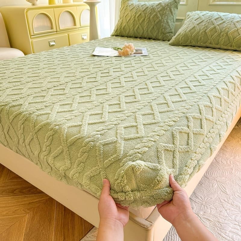 Elastic Bed Sheets, Various Sizes, Luxury Soft Fuzzy Bottom Sheet ...