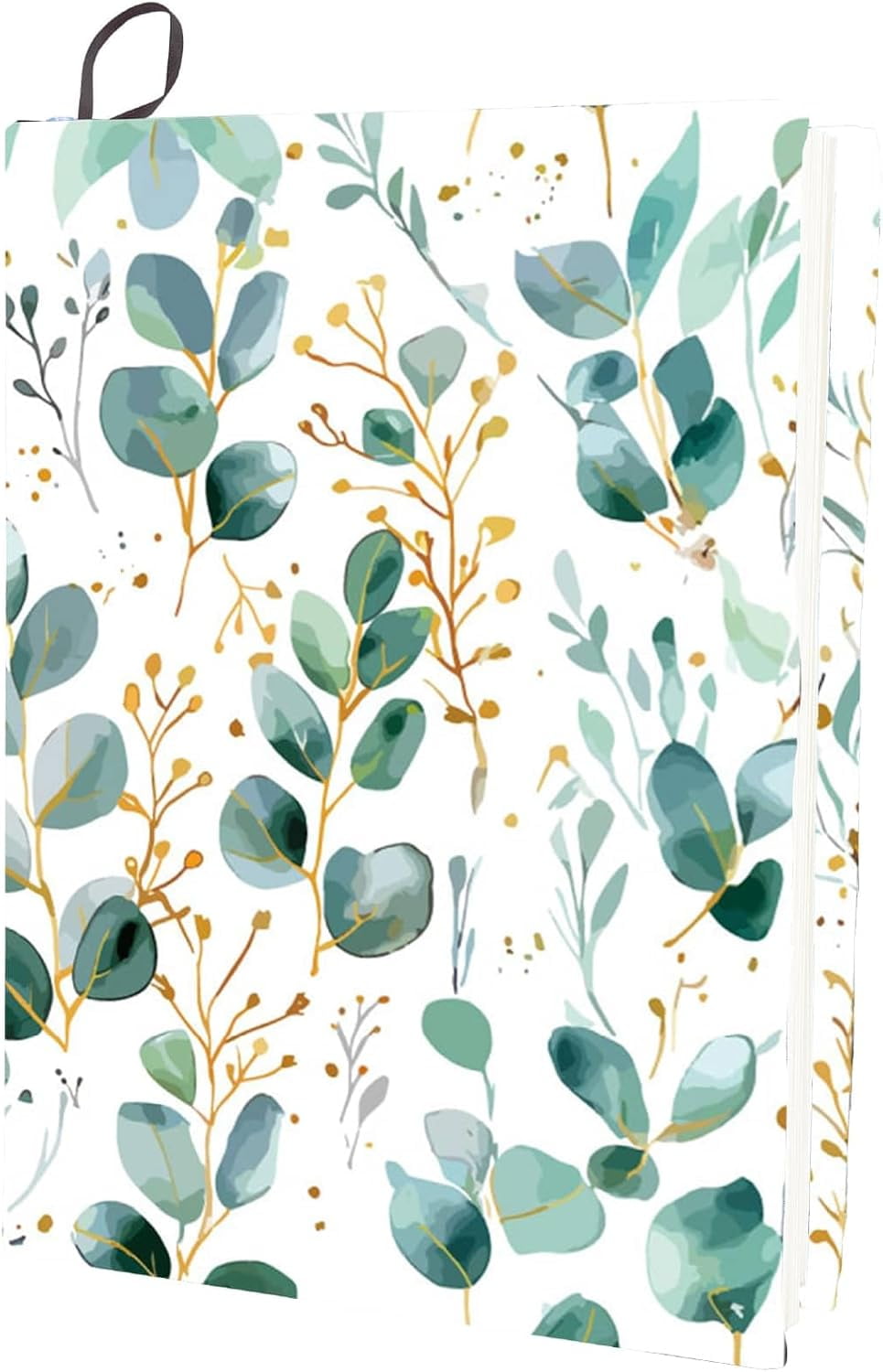 Elastic Book Cover Hardcover Book Protector White Polyester Cloth ...