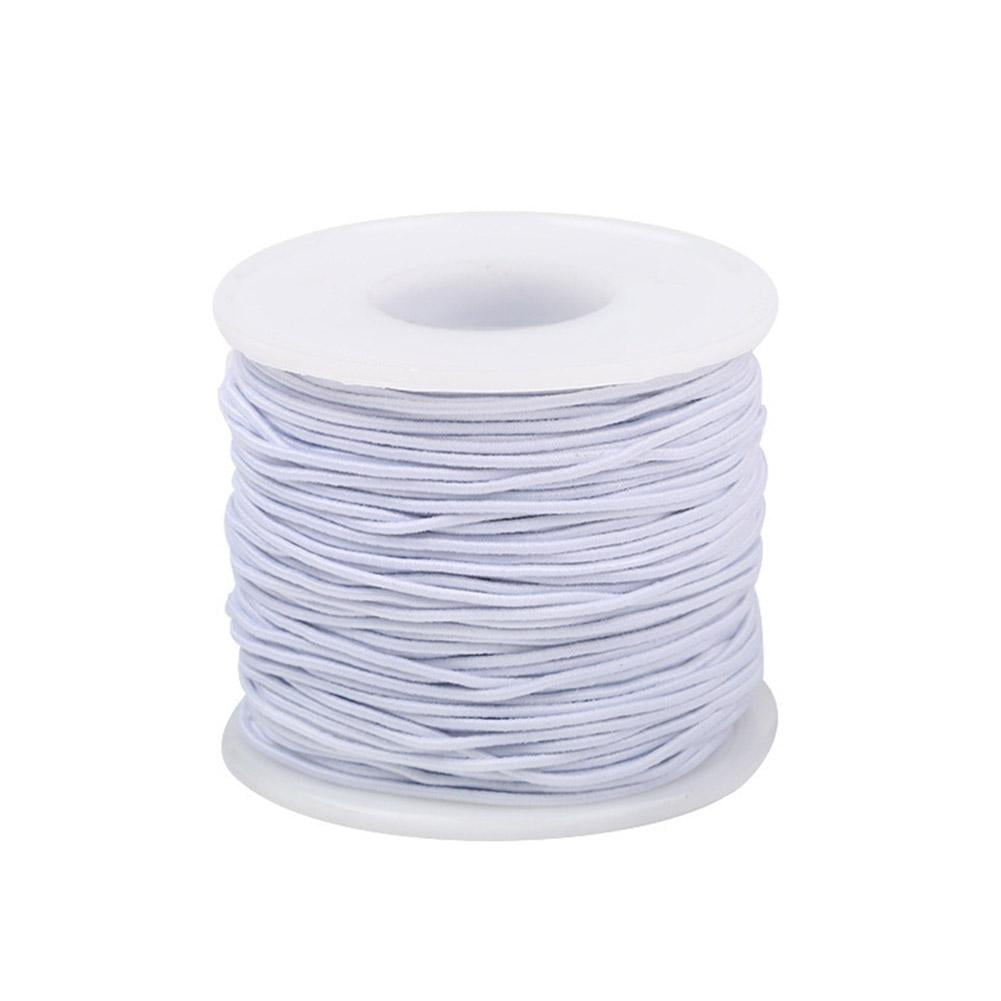 Elastic Bracelet Cord, Elastic String for Bracelet Making, 1mm Bla ...
