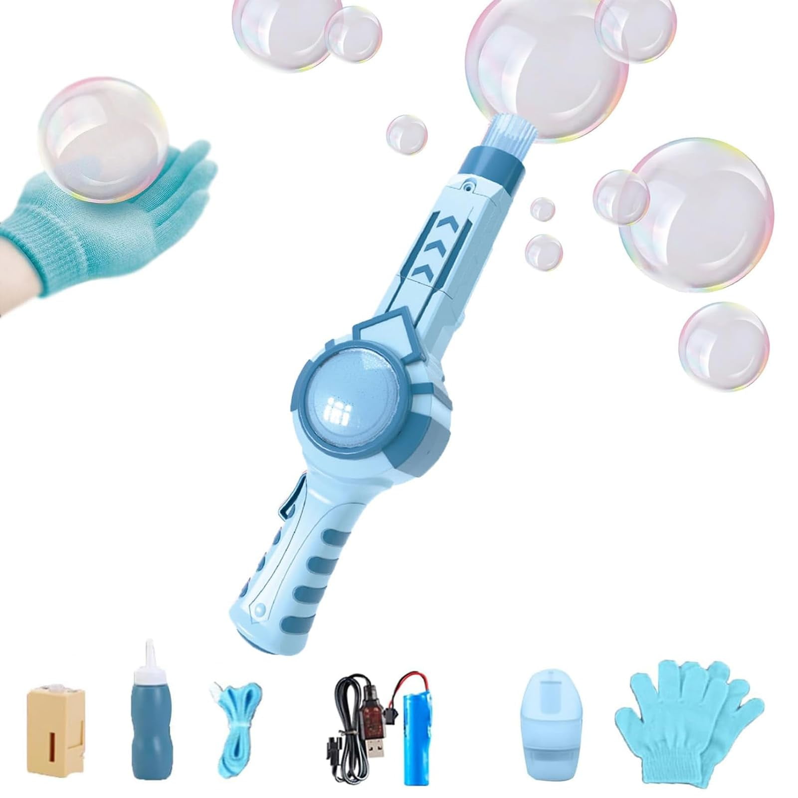 Elastic Bubble Fog Wand, 2025 New Colorful Smoke Bubble Machine, Magic ...