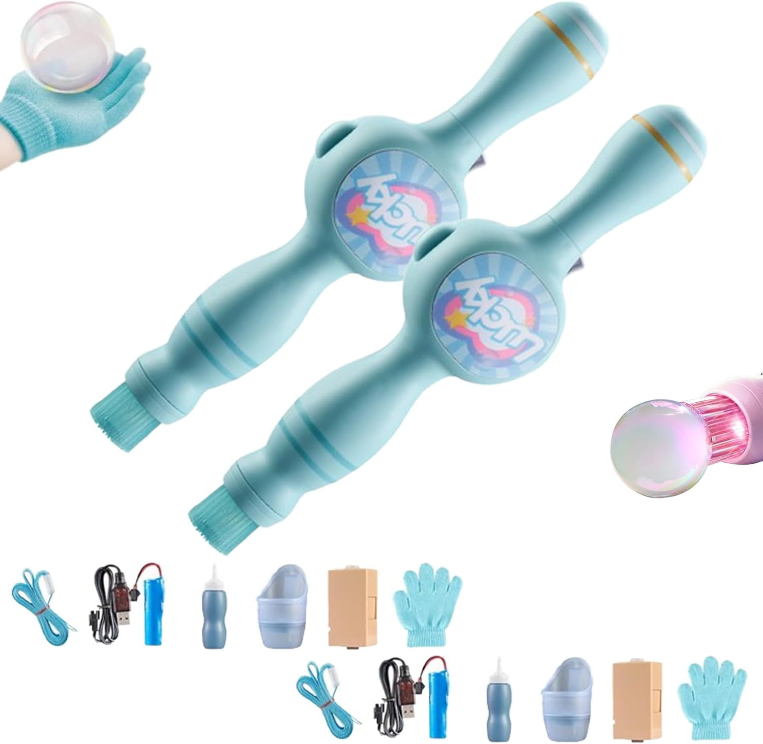 Elastic Bubble Fog Wand with Accessories Set,2025 New Lightweight Magic ...