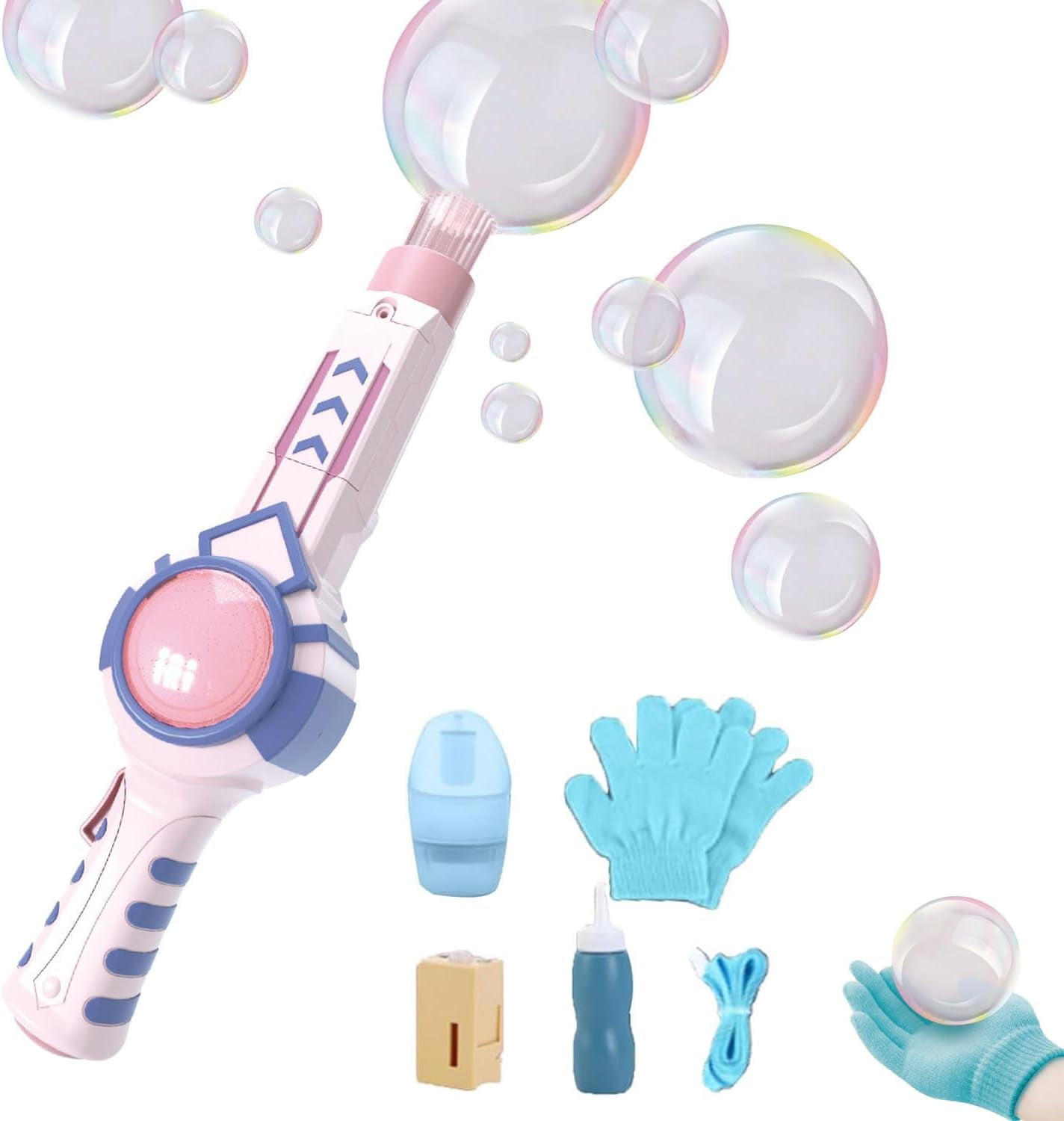 Elastic Bubble Fog Wand, Colorful Smoke Bubble Machine & Elastic Magic ...